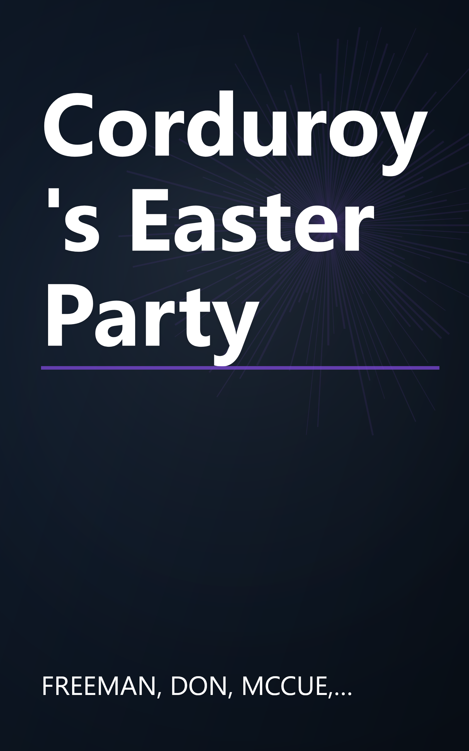 Corduroy's Easter Party book cover
