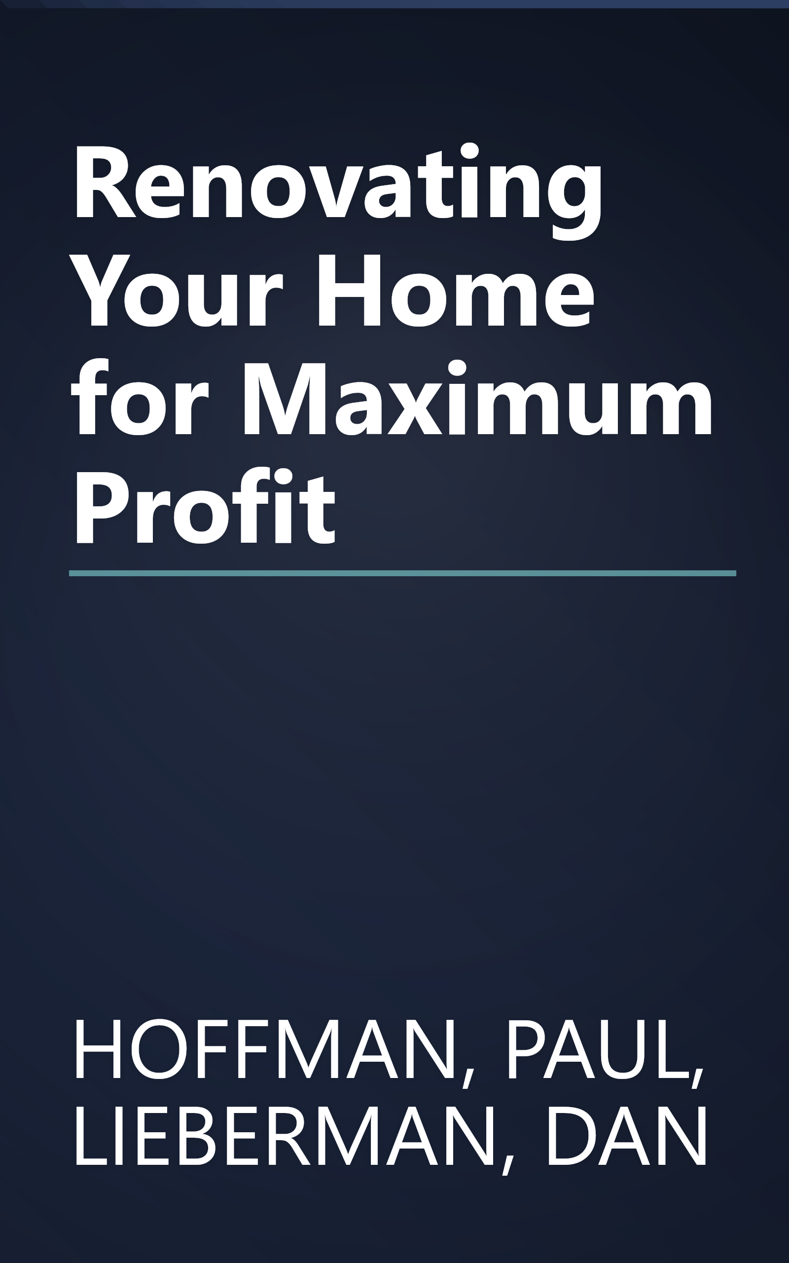 Renovating Your Home for Maximum Profit book cover