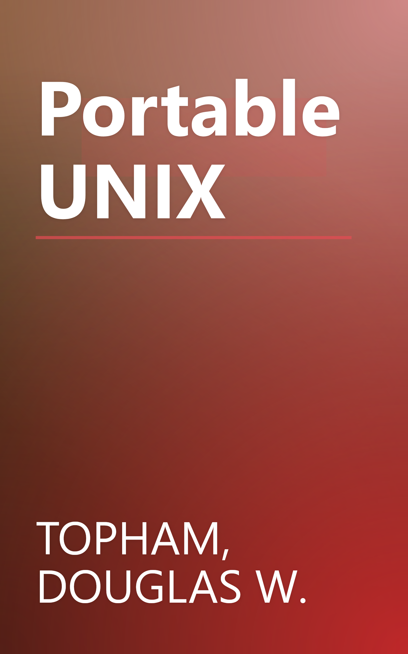 Portable UNIX book cover