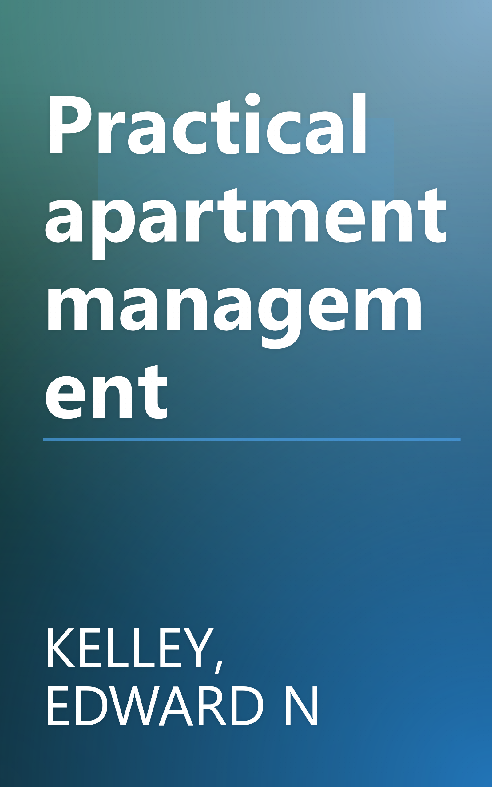 Practical apartment management book cover