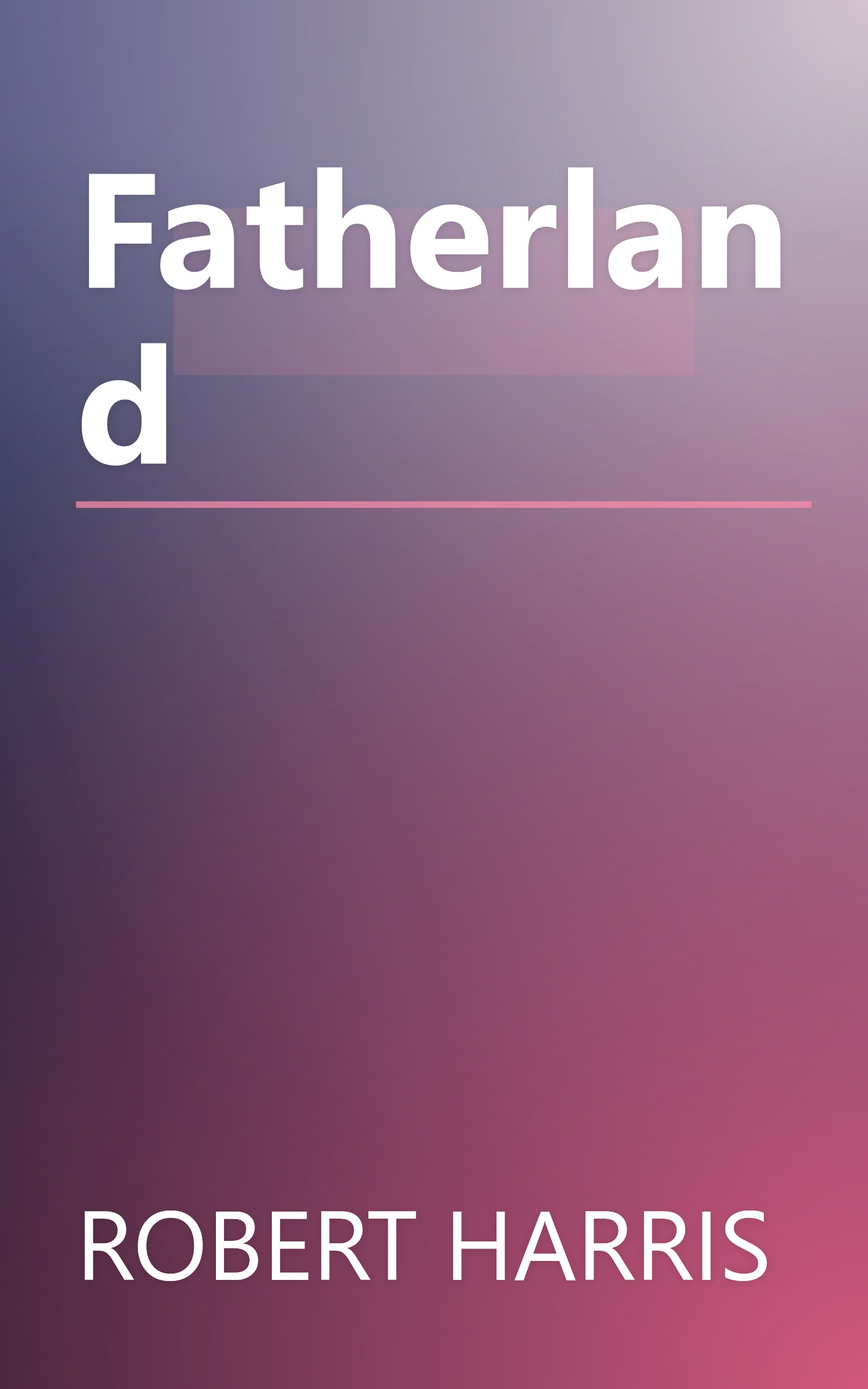 Fatherland book cover