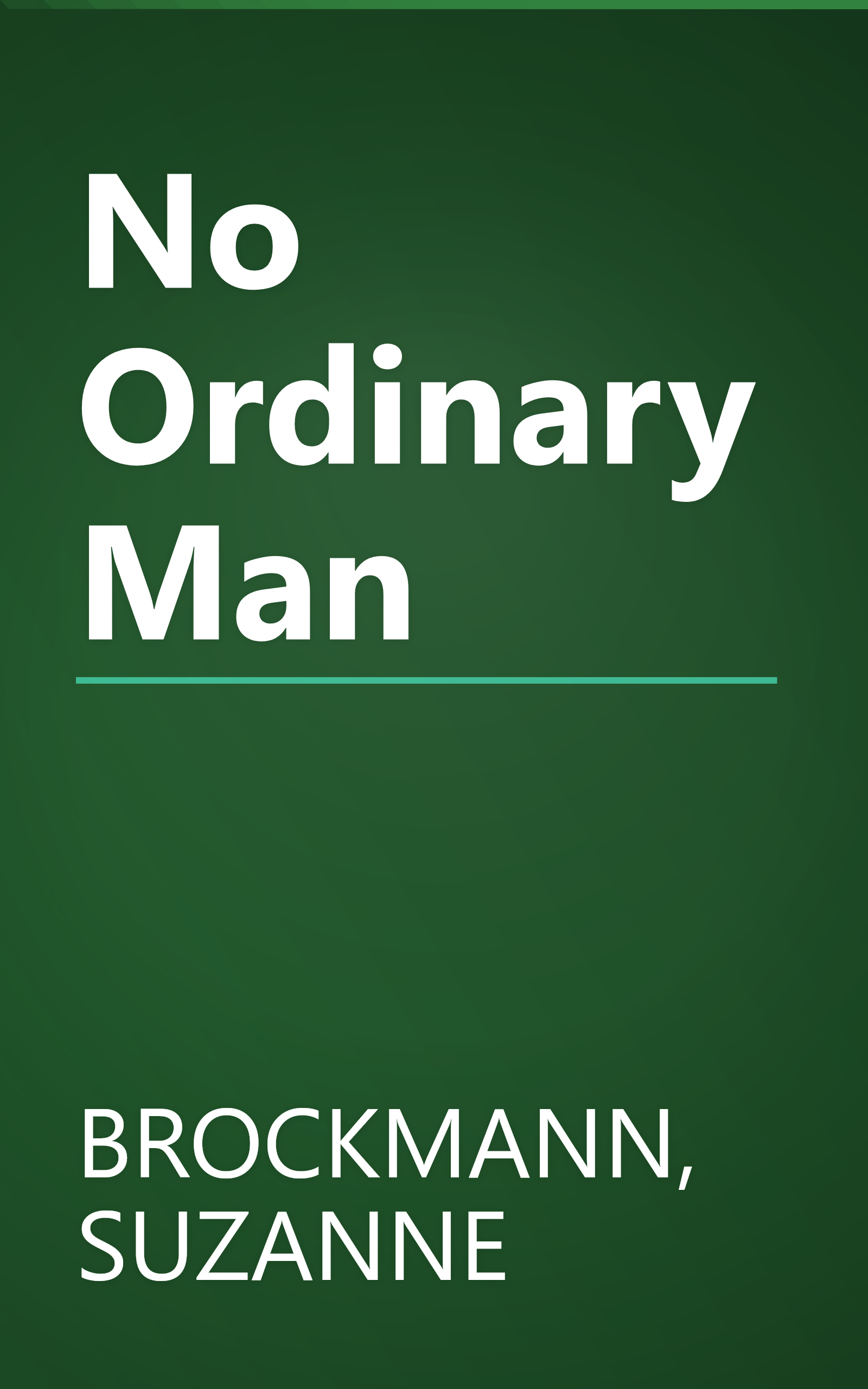 No Ordinary Man book cover