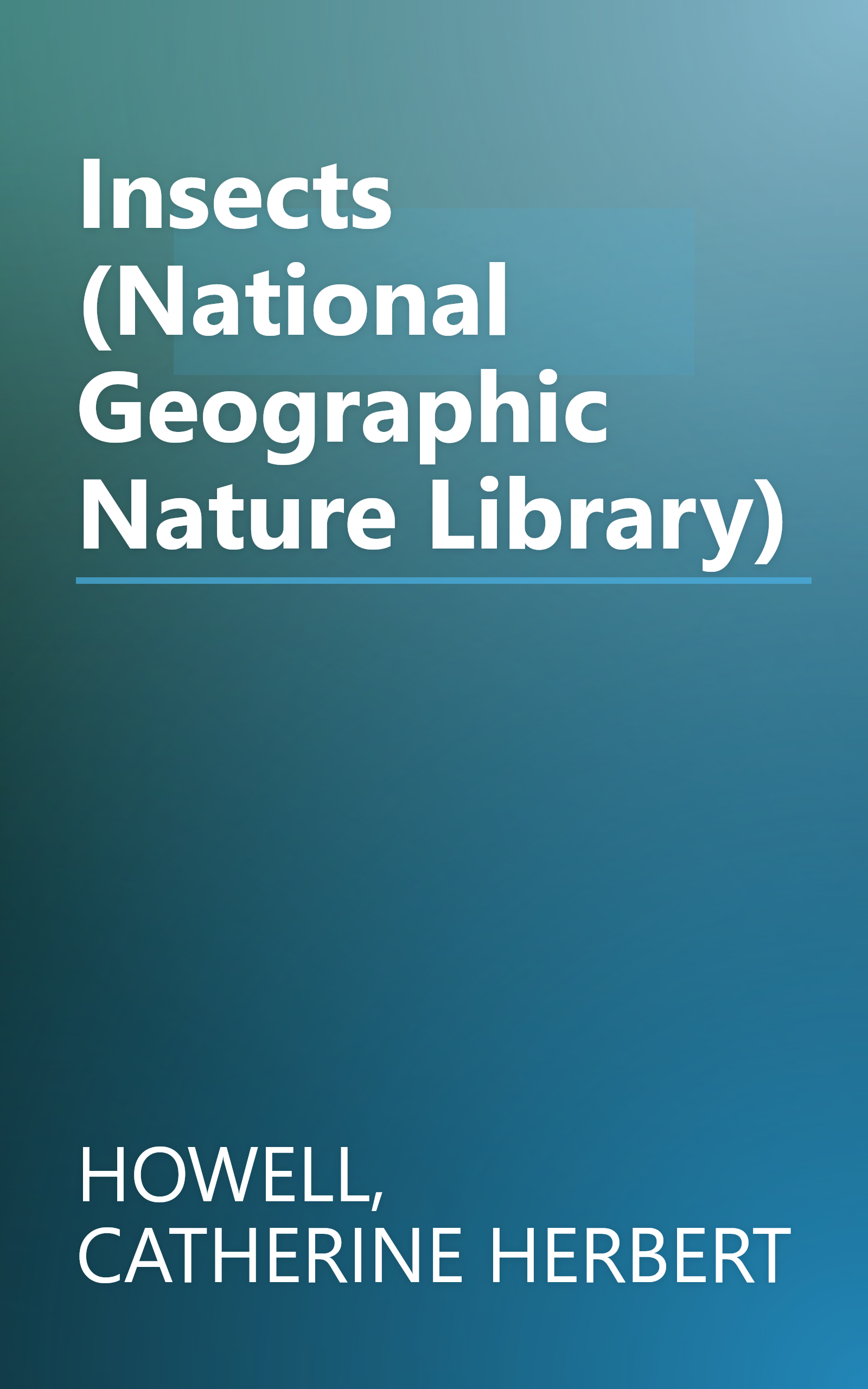 Insects (National Geographic Nature Library) book cover