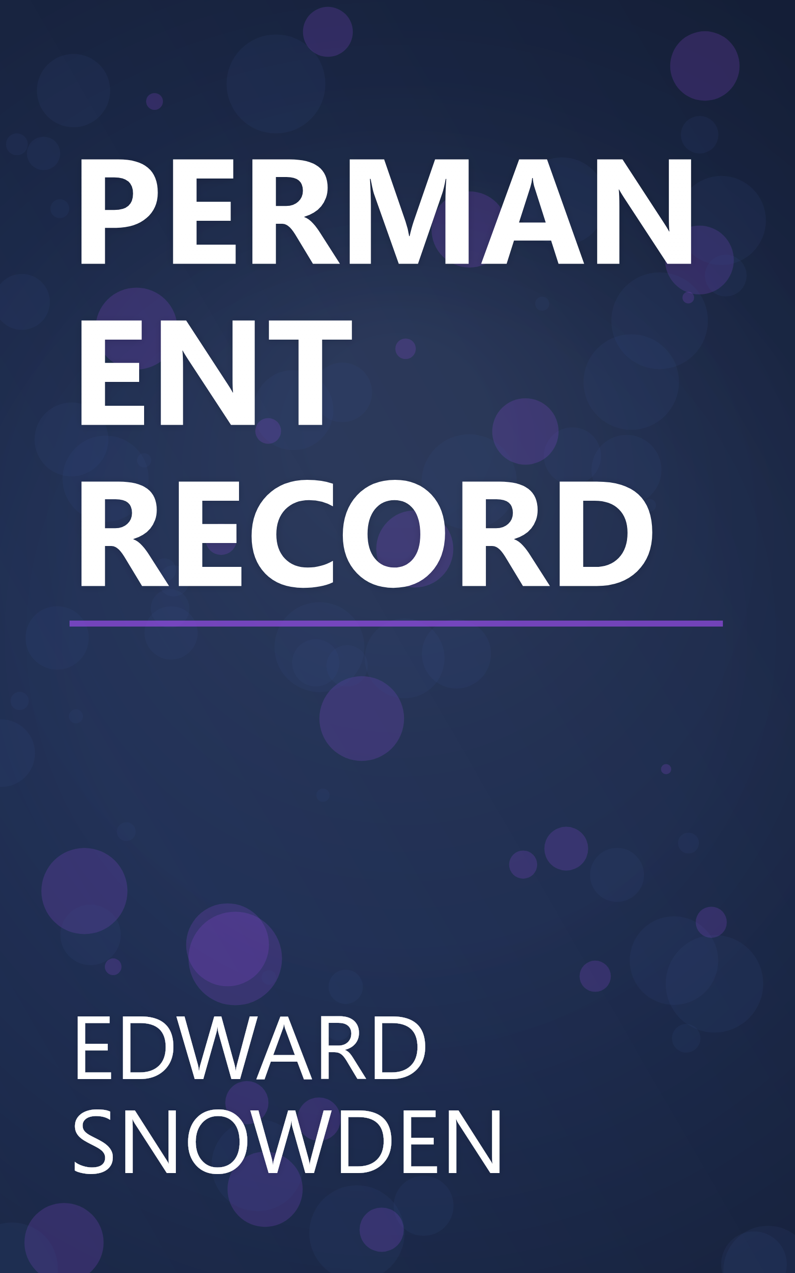 PERMANENT RECORD book cover