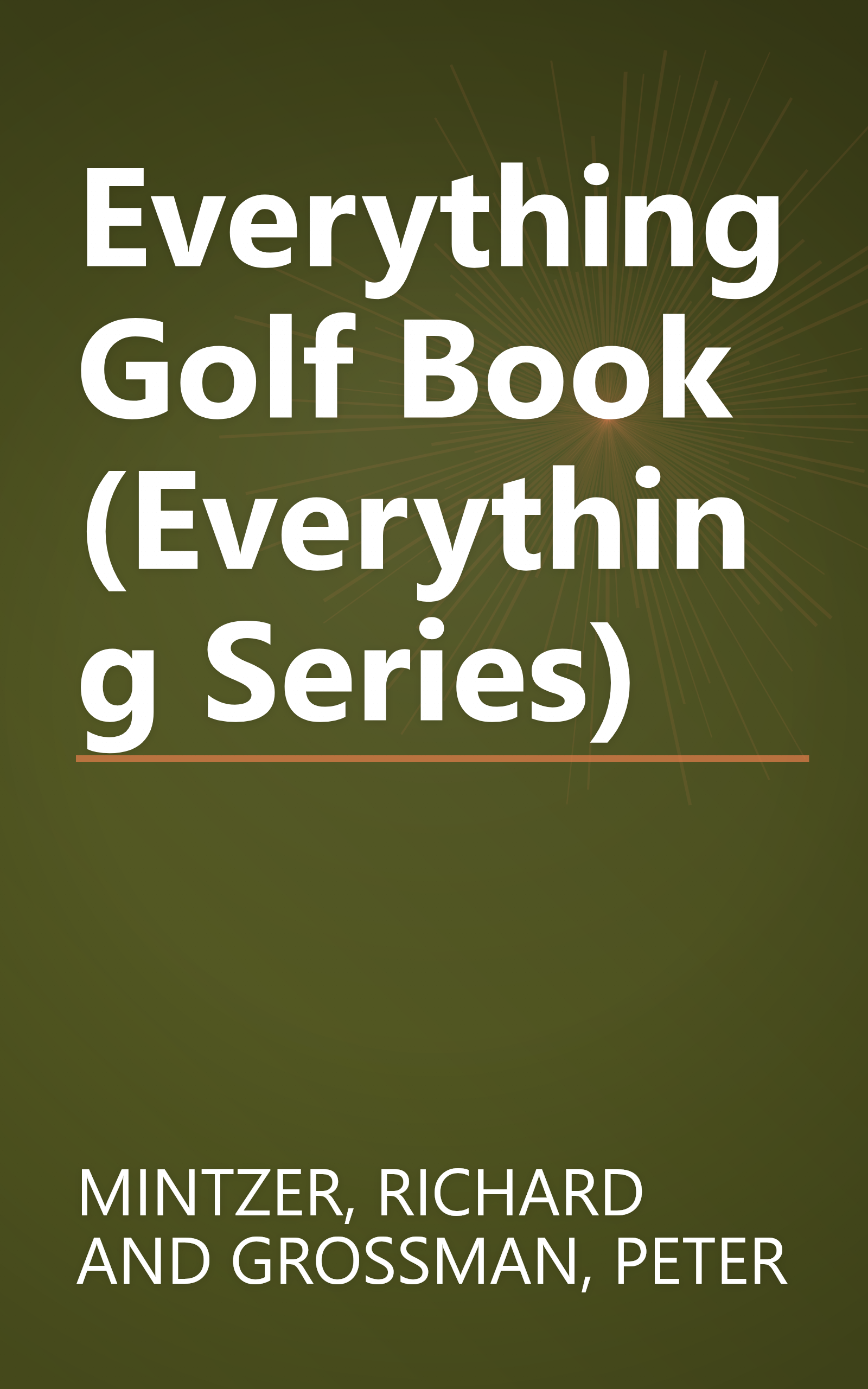 Everything Golf Book (Everything Series) book cover