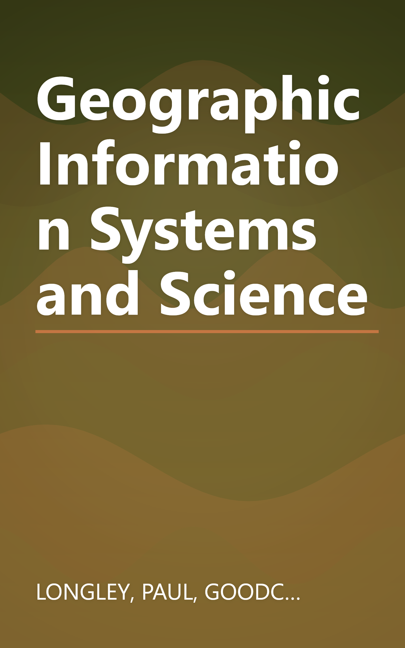 Geographic Information Systems and Science book cover