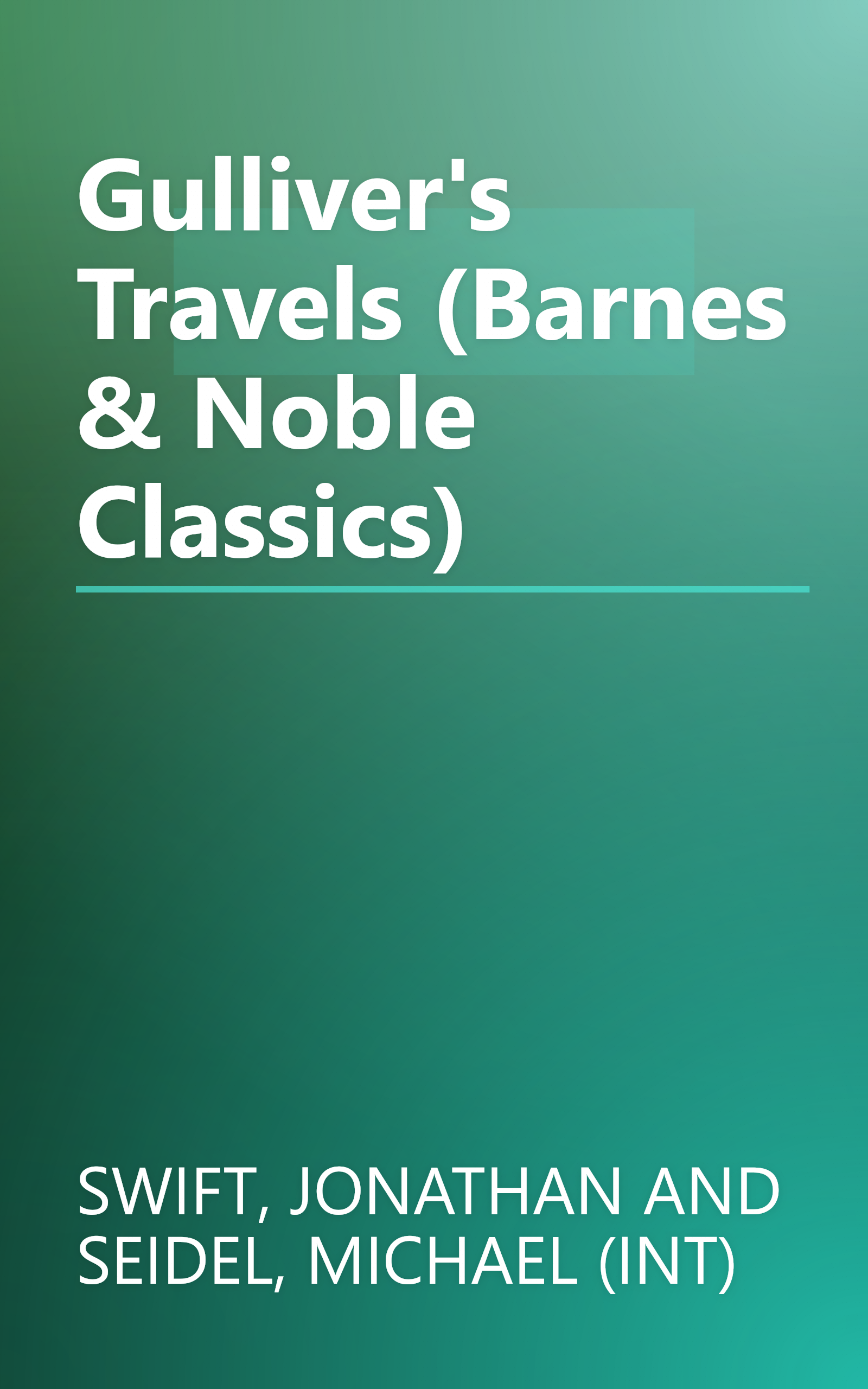 Gulliver's Travels (Barnes & Noble Classics) book cover