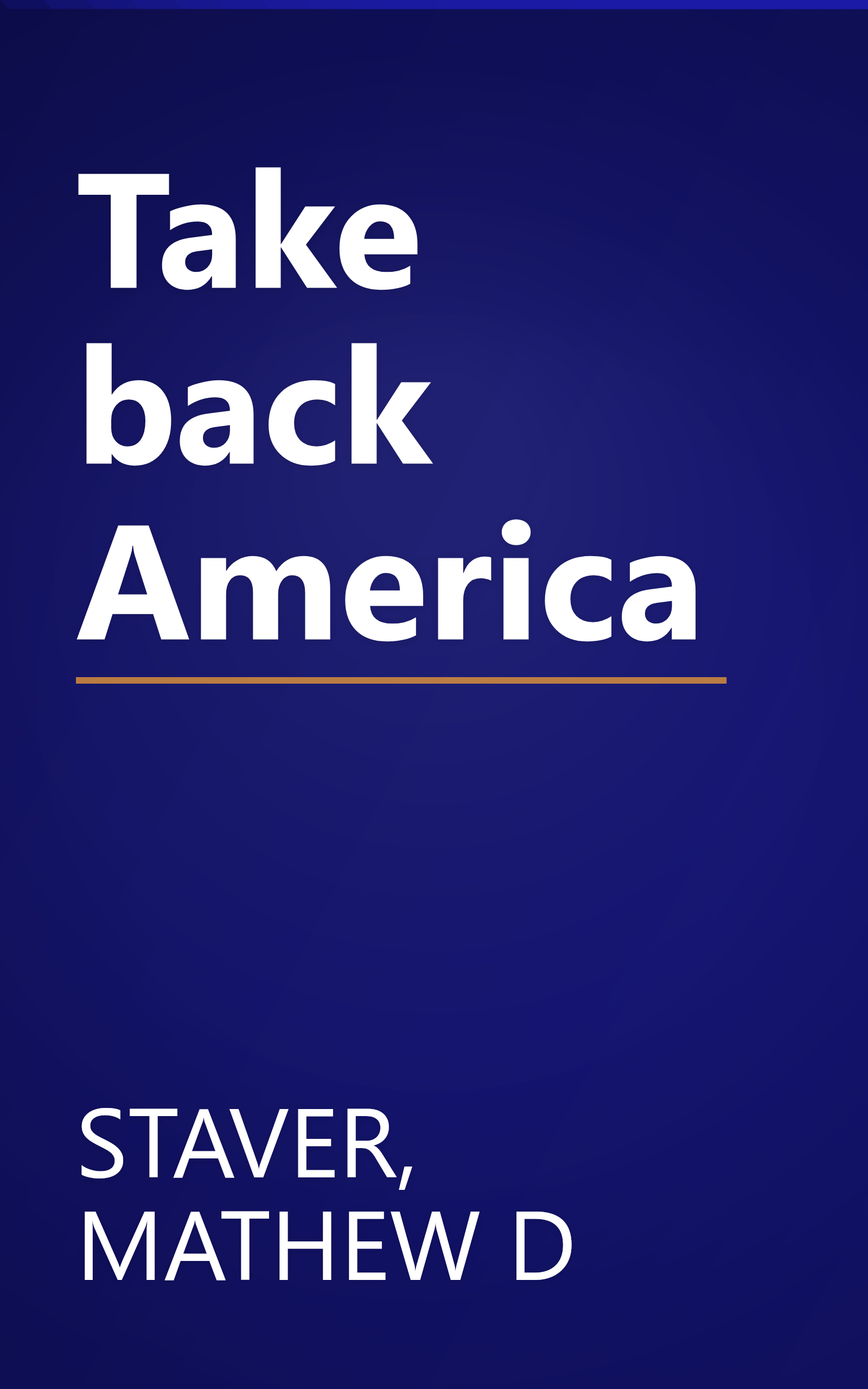 Take back America book cover