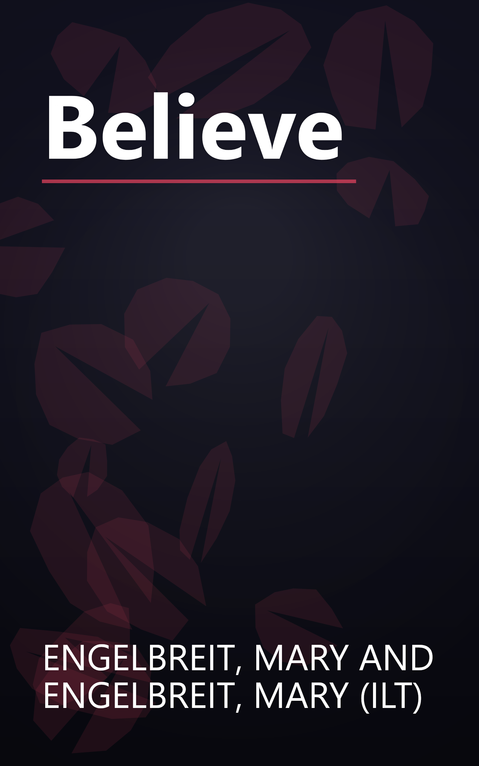 Believe book cover