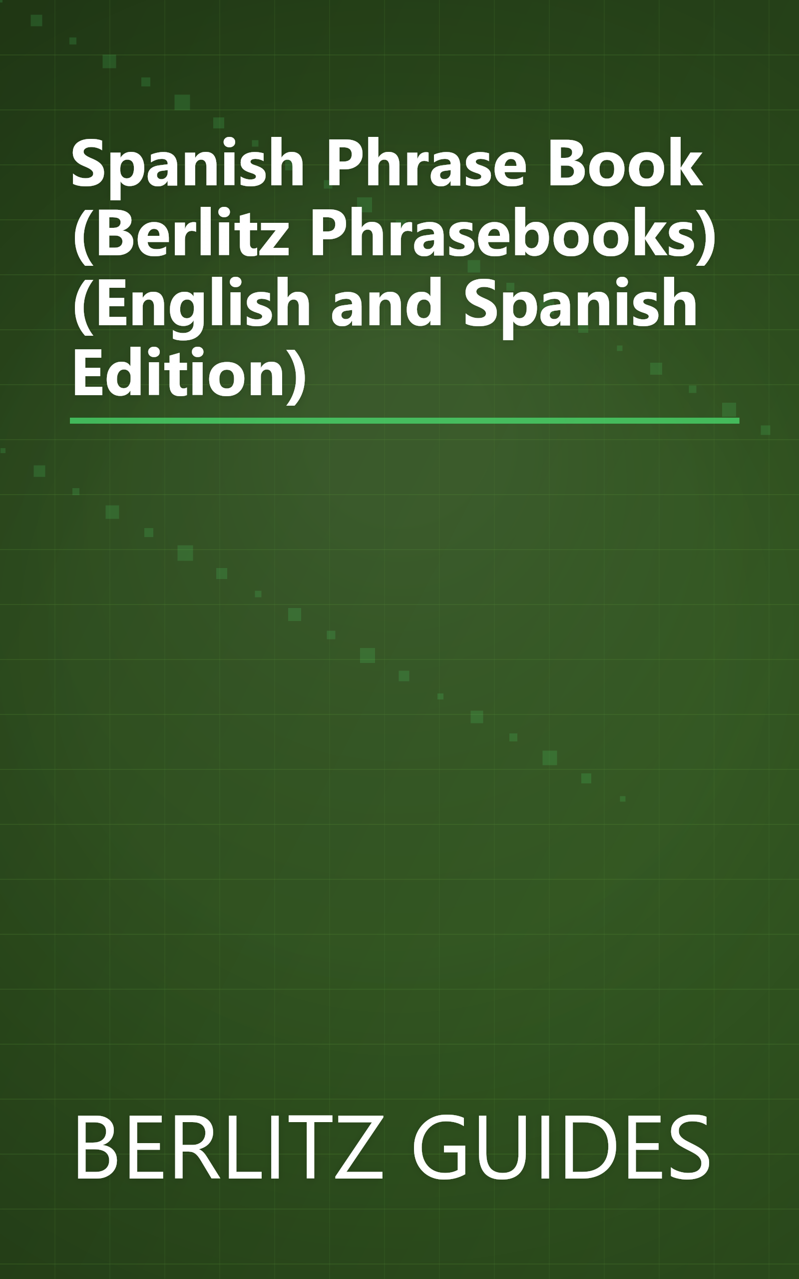 Spanish Phrase Book (Berlitz Phrasebooks) (English and Spanish Edition) book cover