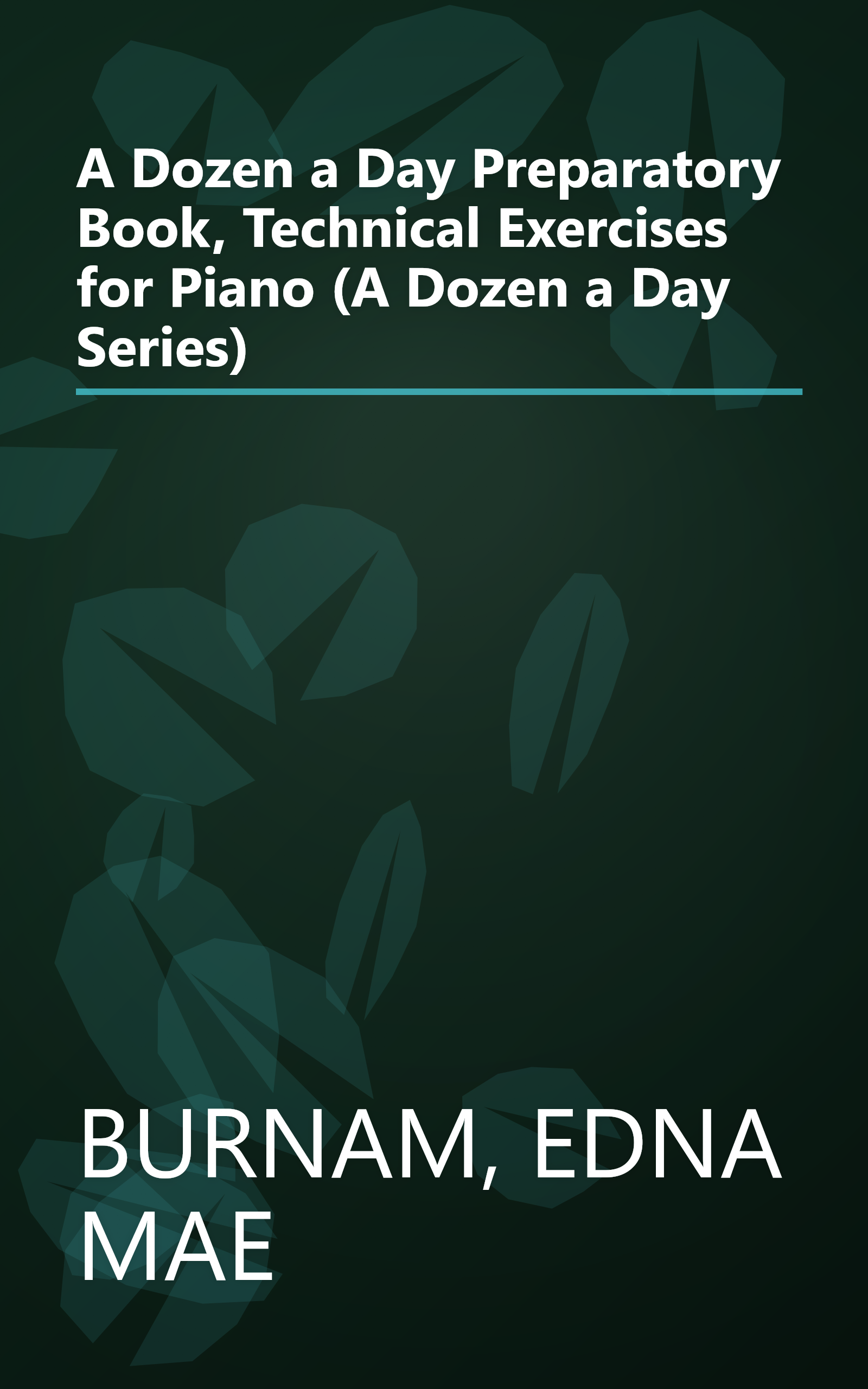 A Dozen a Day Preparatory Book, Technical Exercises for Piano (A Dozen a Day Series) book cover