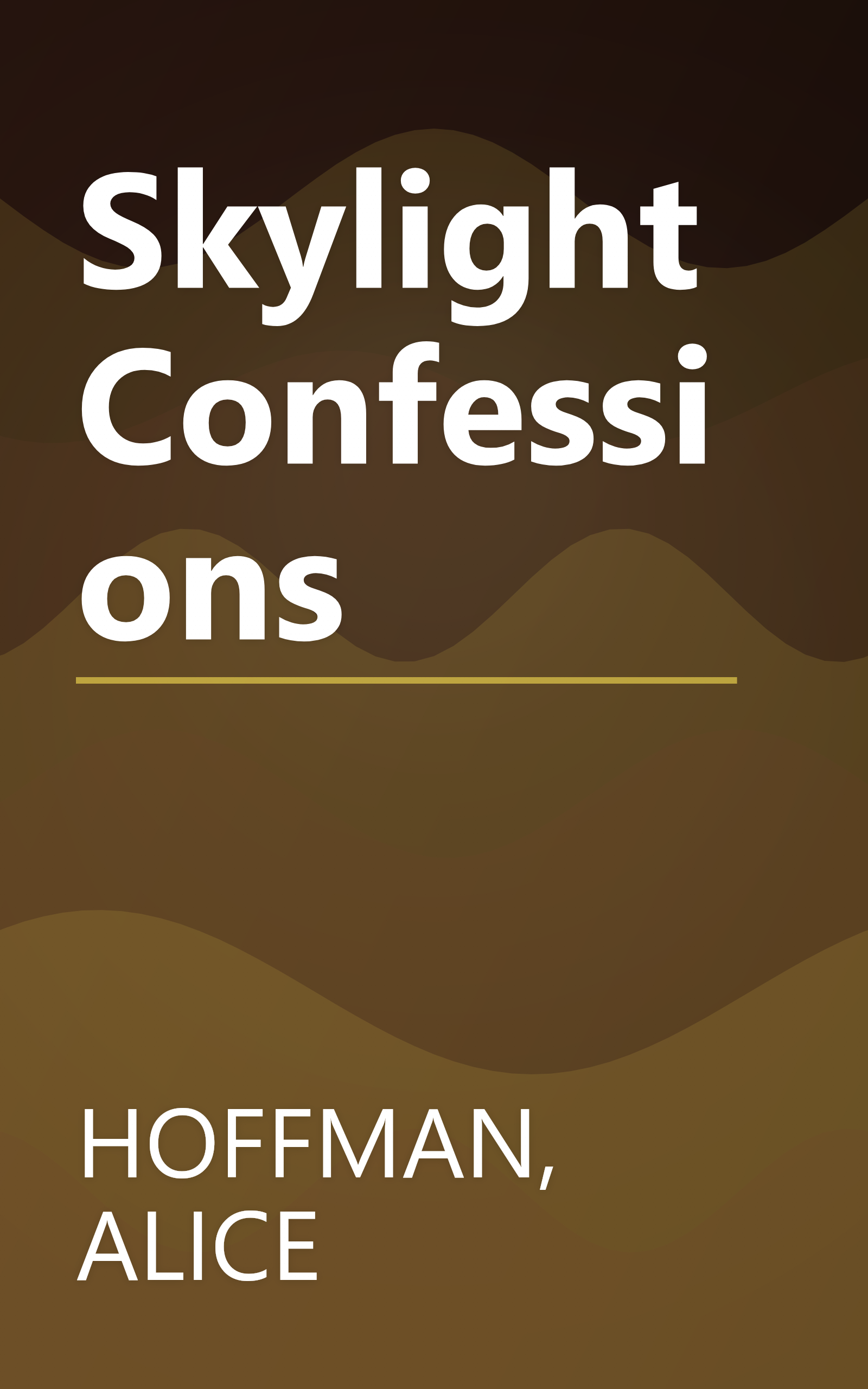 Skylight Confessions book cover