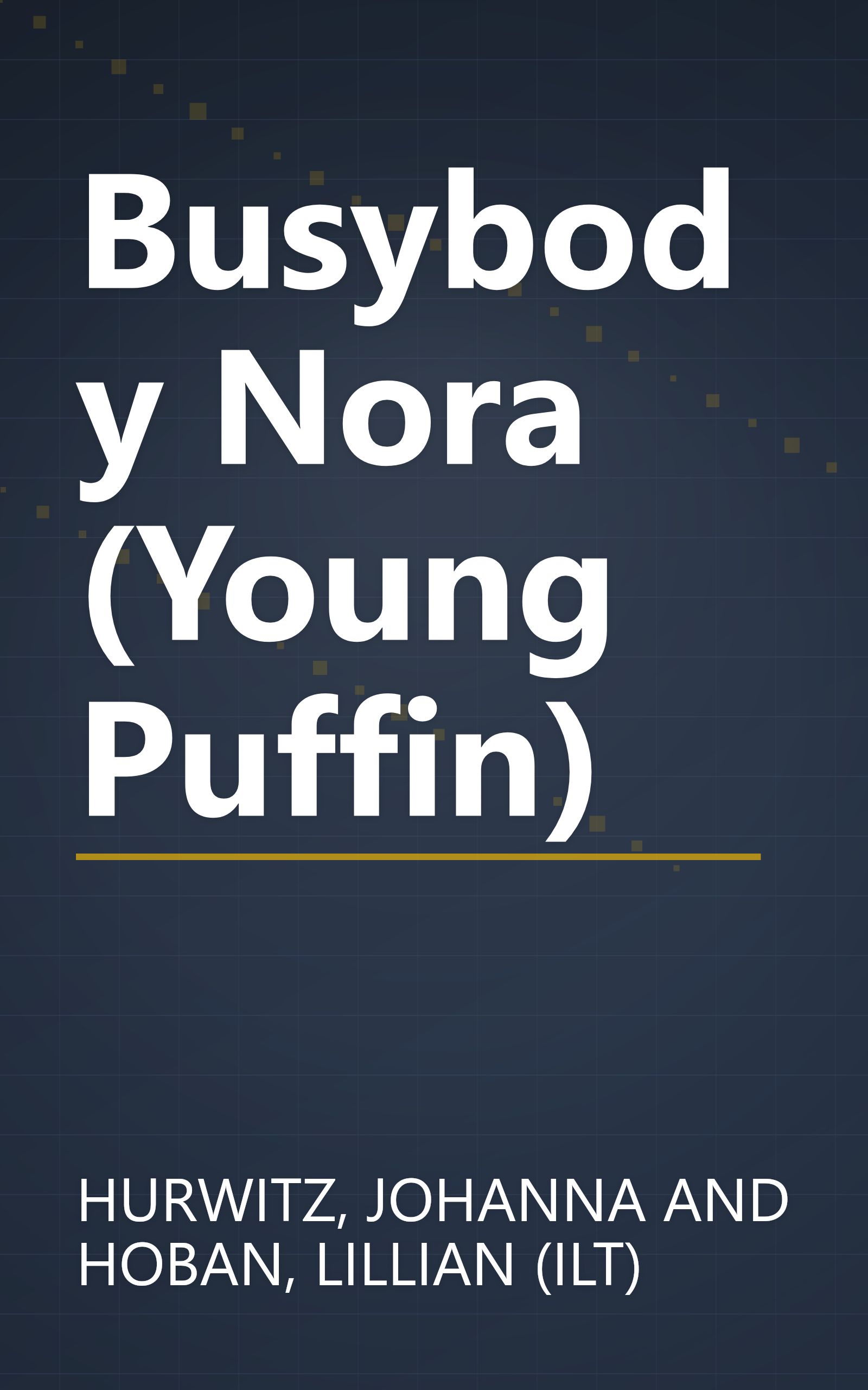 Busybody Nora (Young Puffin) book cover