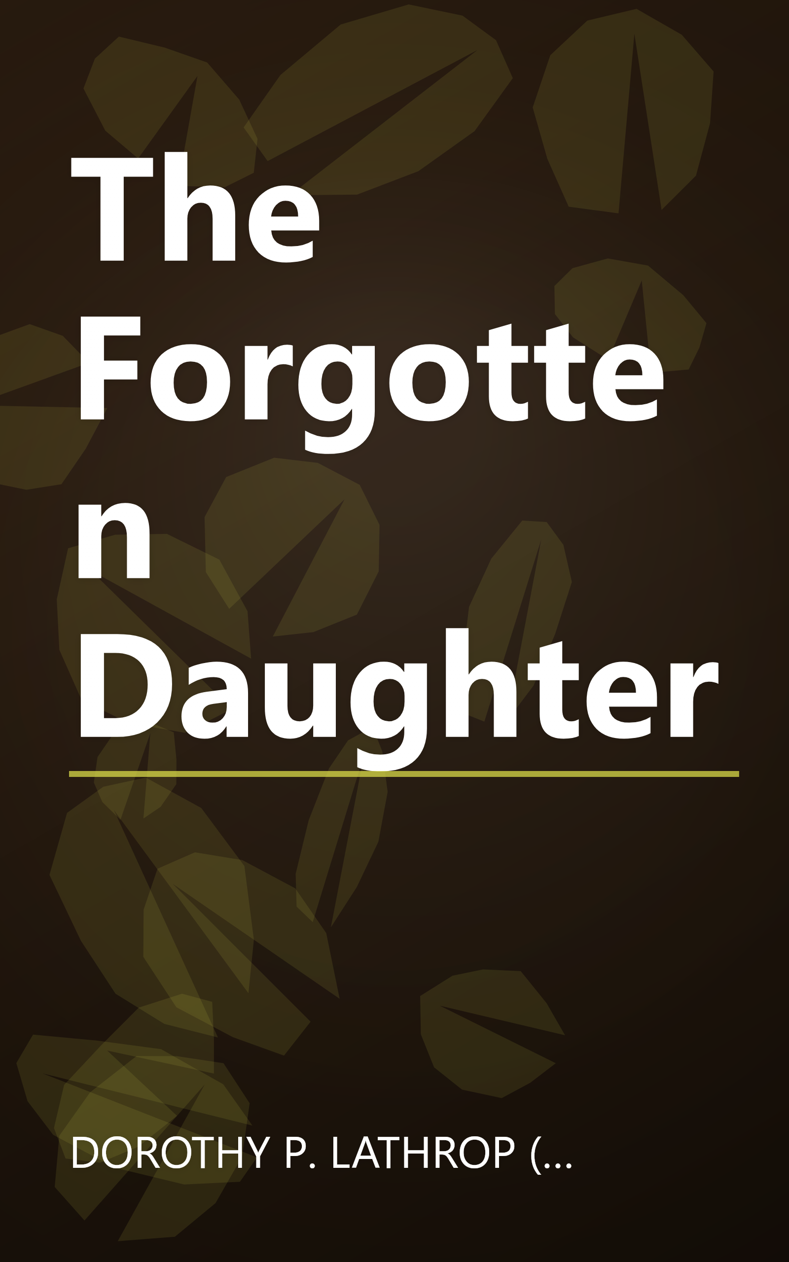 The Forgotten Daughter book cover