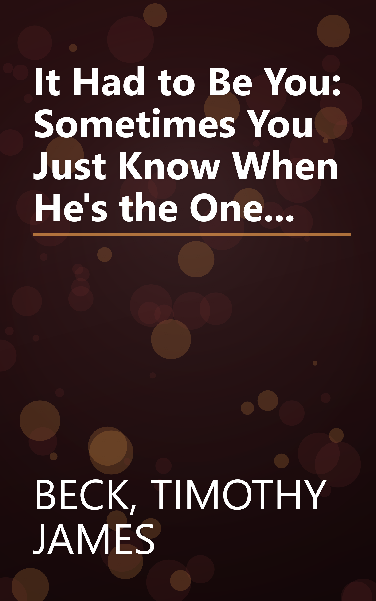 It Had to Be You: Sometimes You Just Know When He's the One... book cover