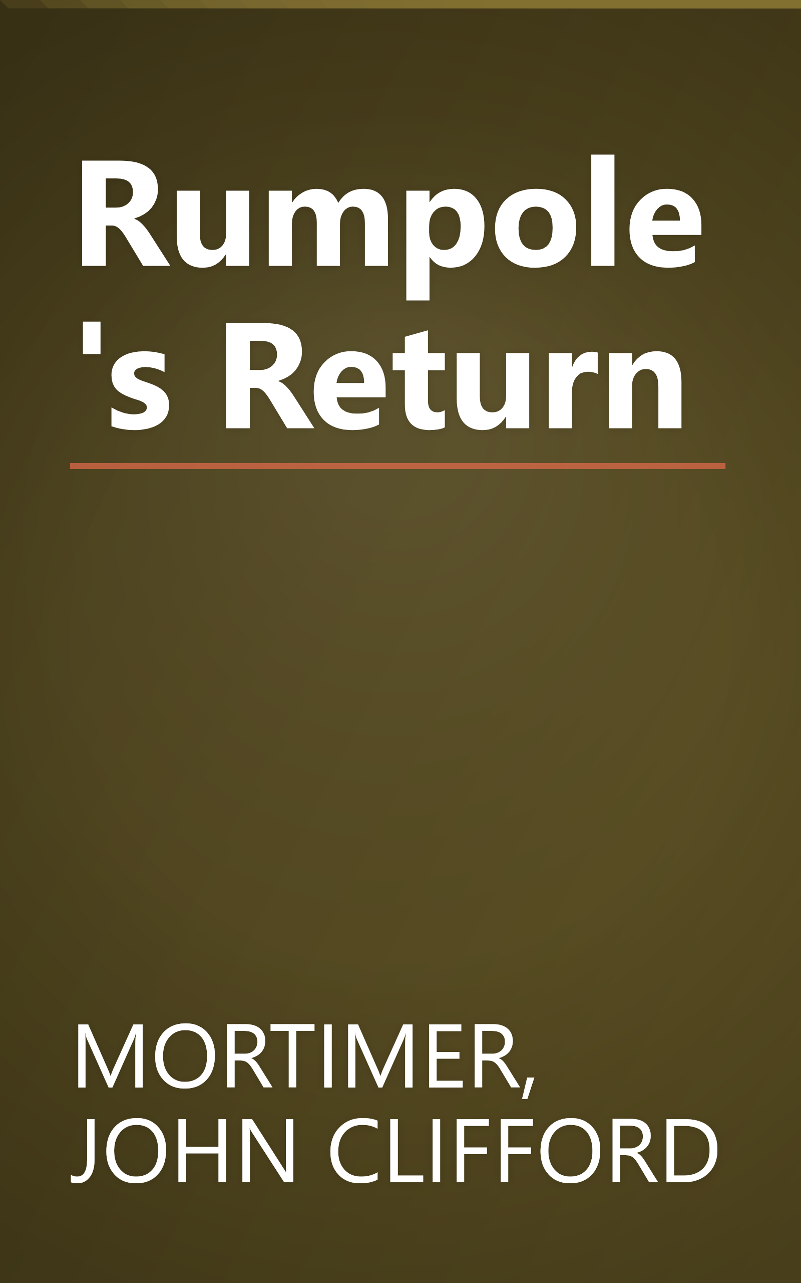 Rumpole's Return book cover