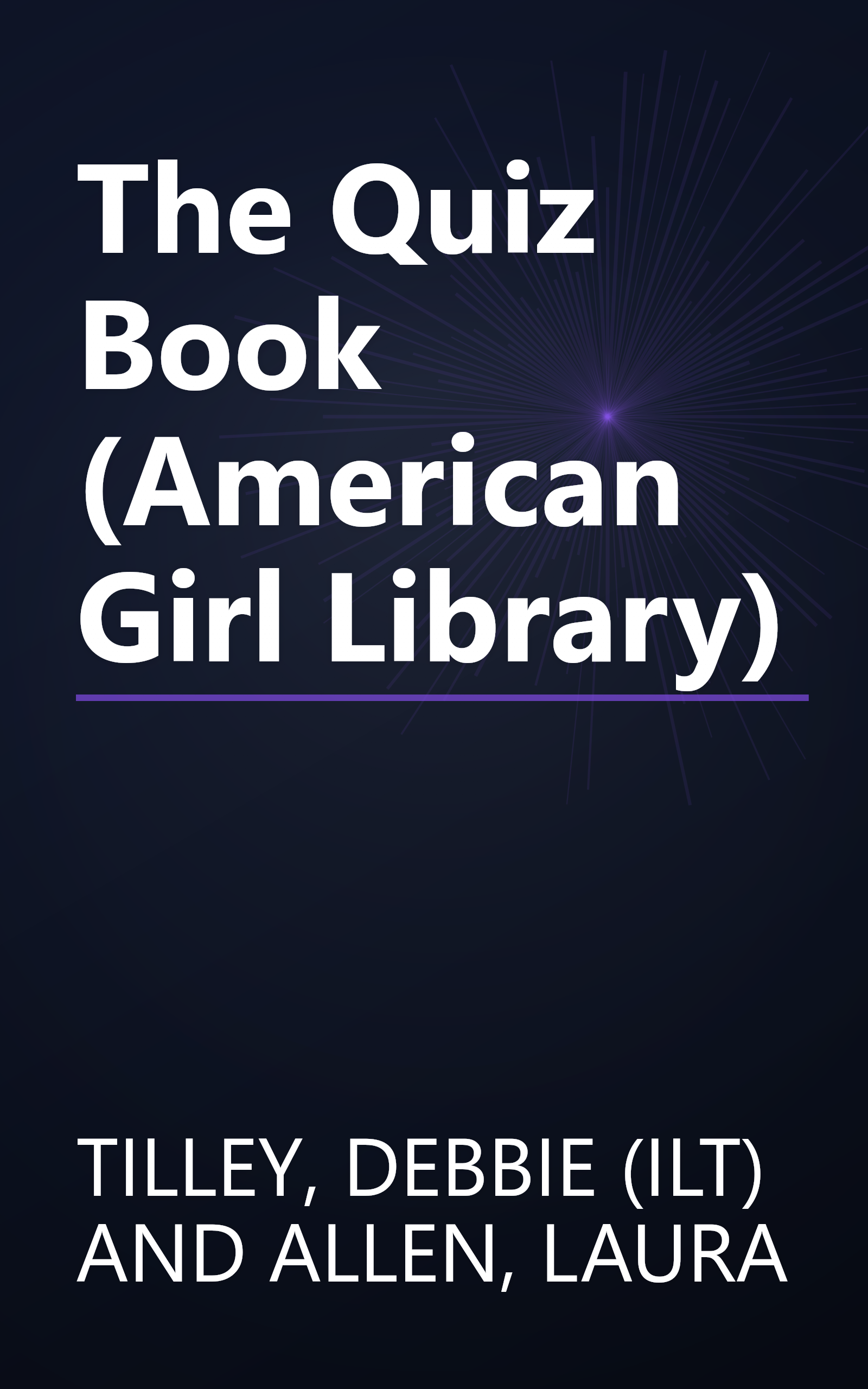 The Quiz Book (American Girl Library) book cover