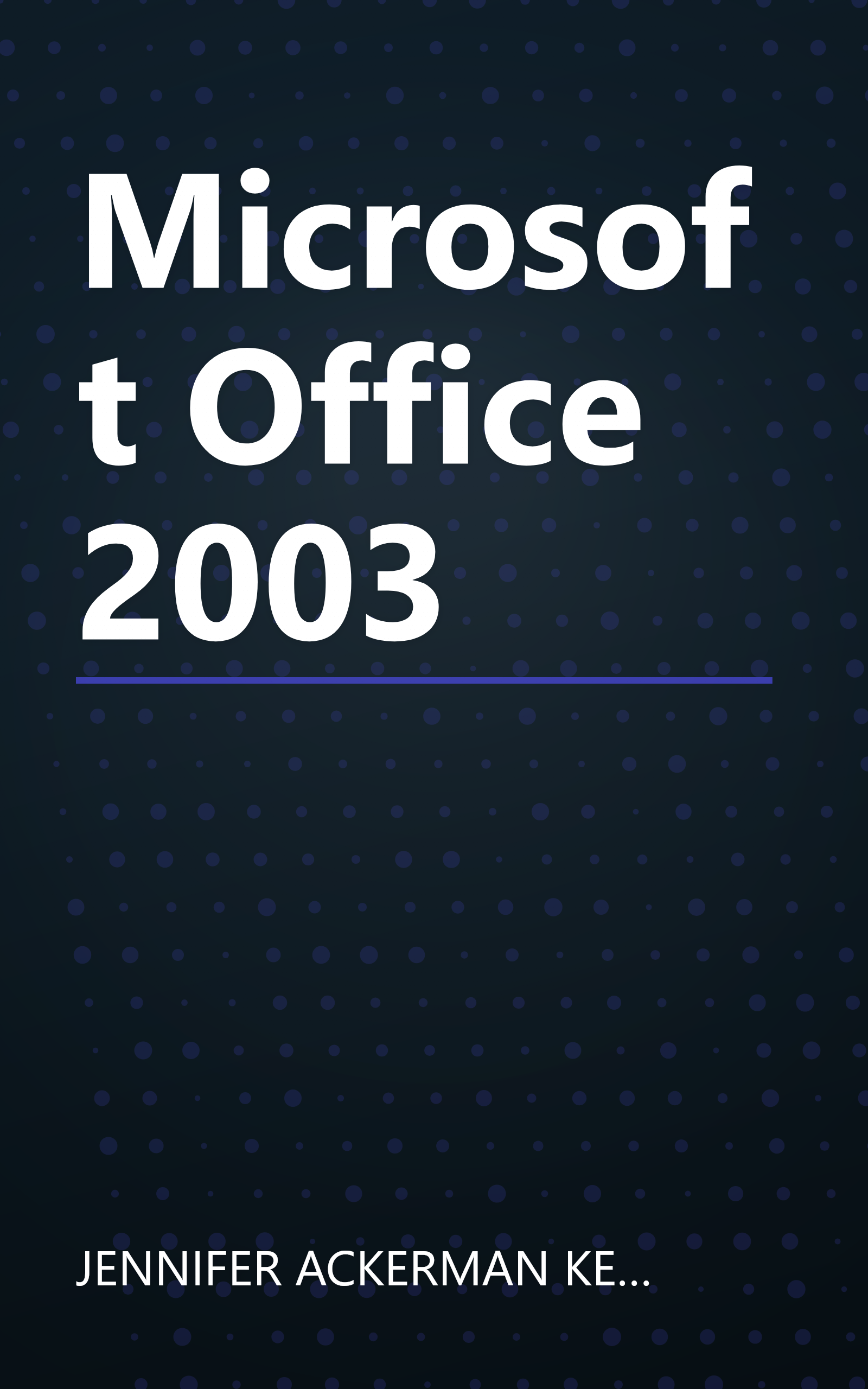 Microsoft Office 2003 book cover