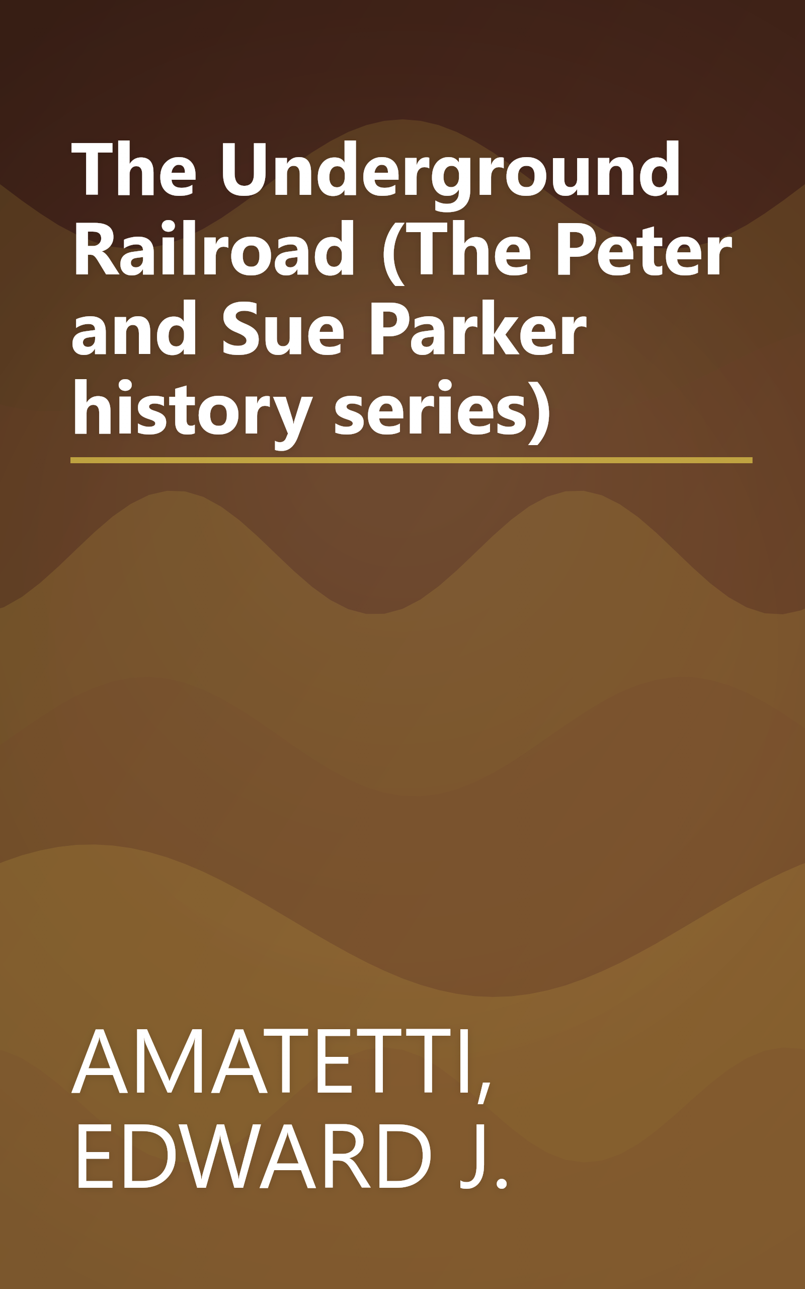 The Underground Railroad (The Peter and Sue Parker history series) book cover