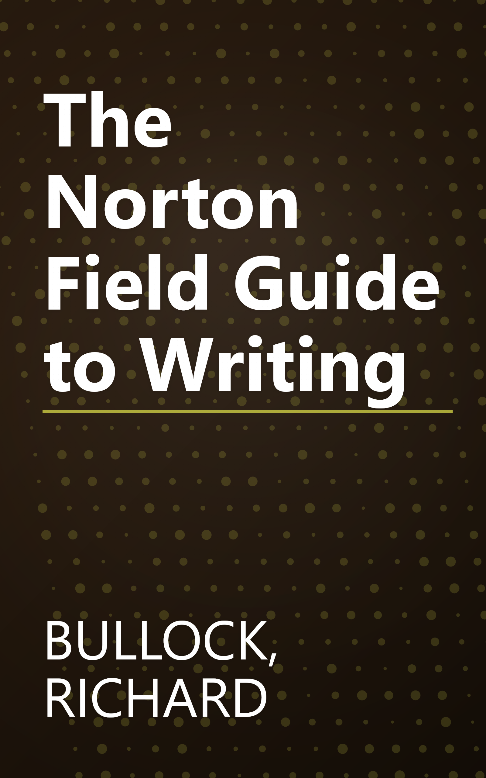 The Norton Field Guide to Writing book cover