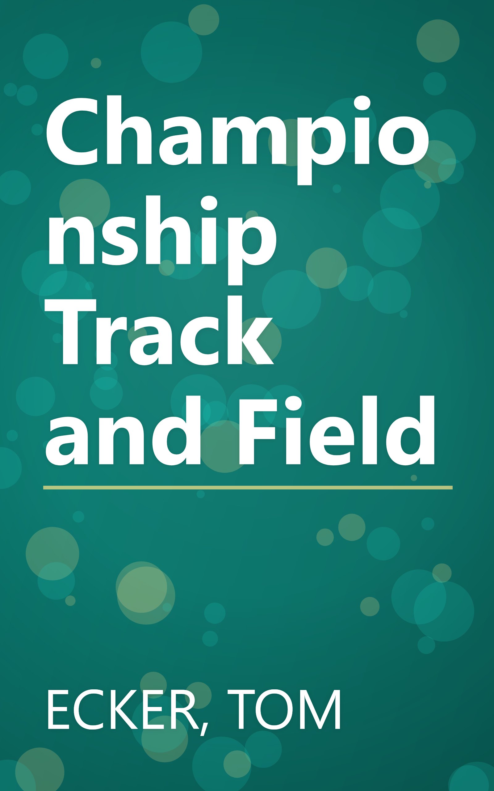 Championship Track and Field book cover