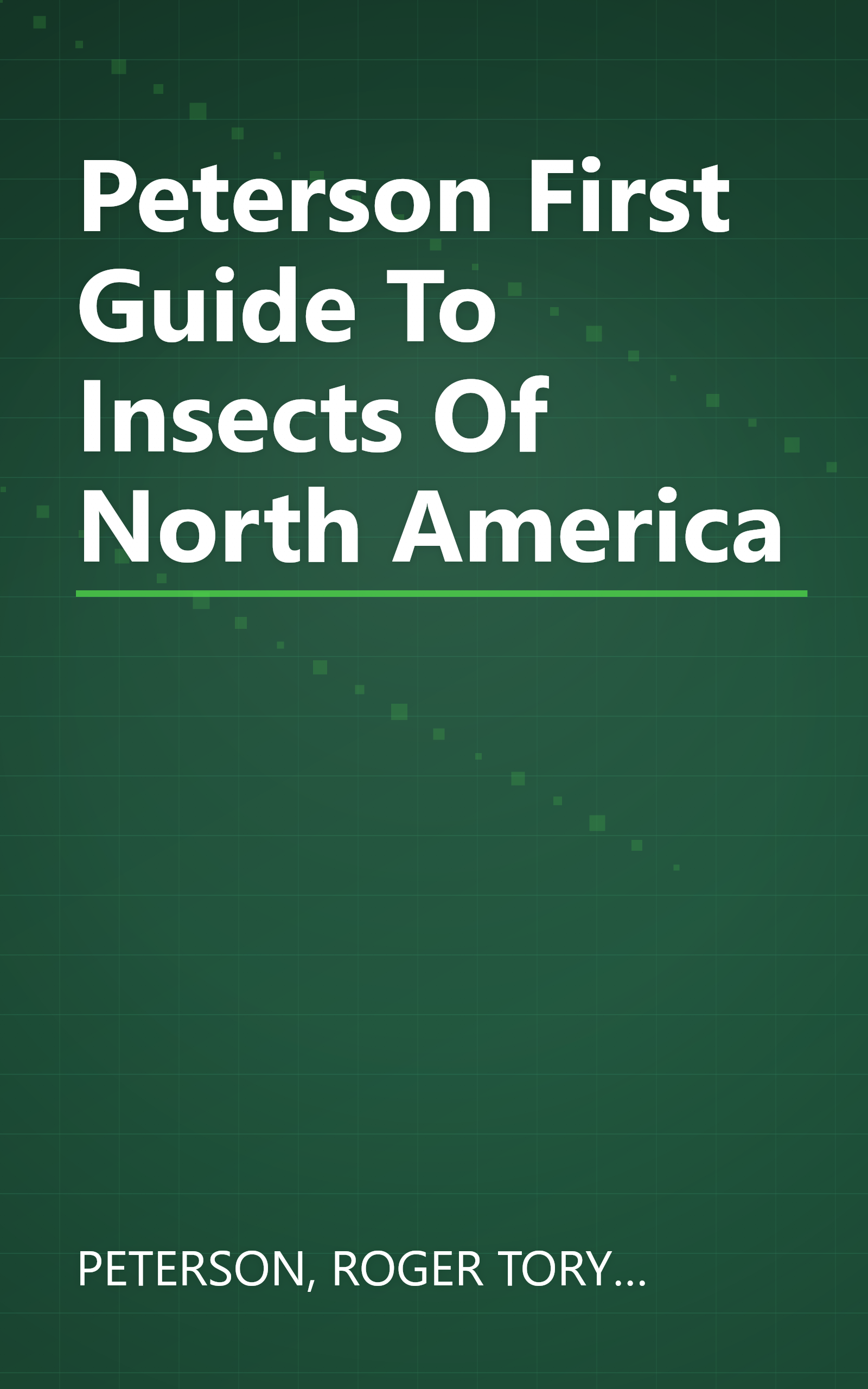 Peterson First Guide To Insects Of North America book cover