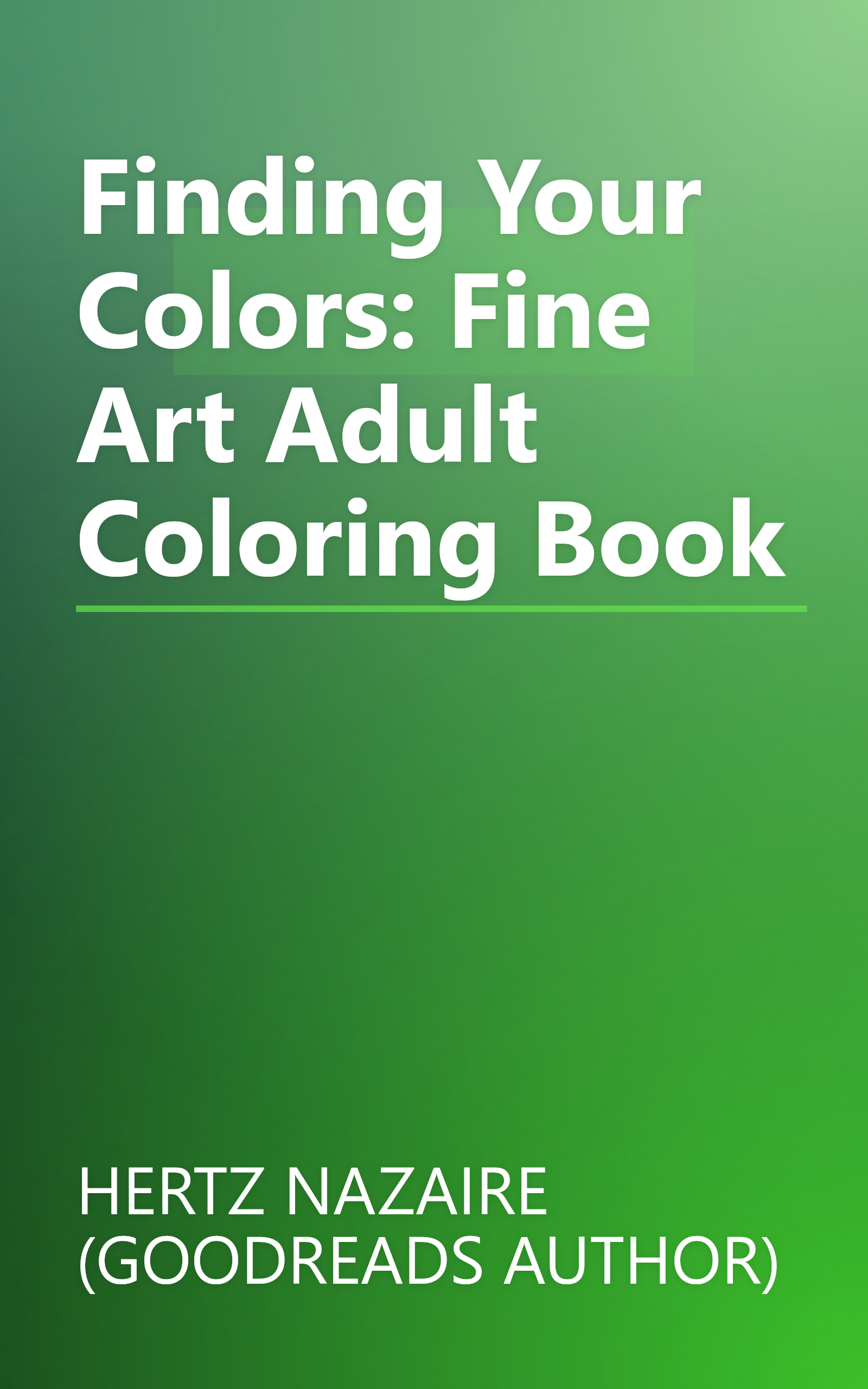 Finding Your Colors: Fine Art Adult Coloring Book book cover