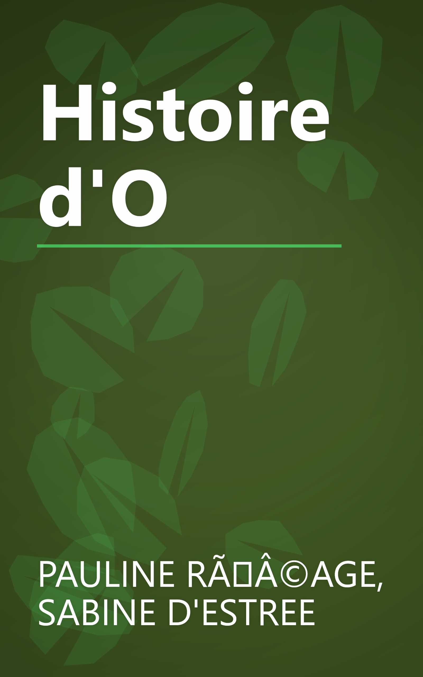 Histoire d'O book cover