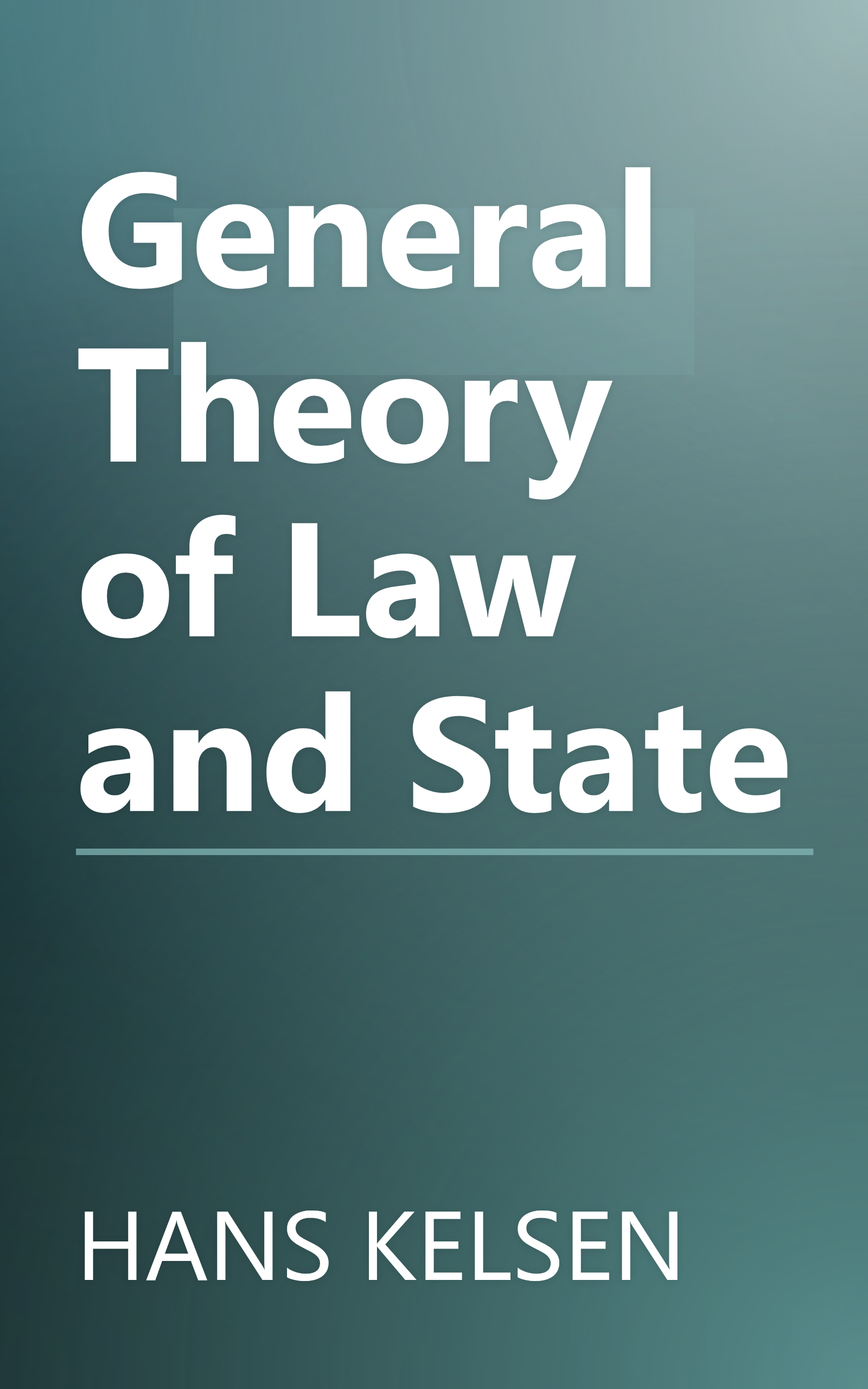 General Theory of Law and State book cover