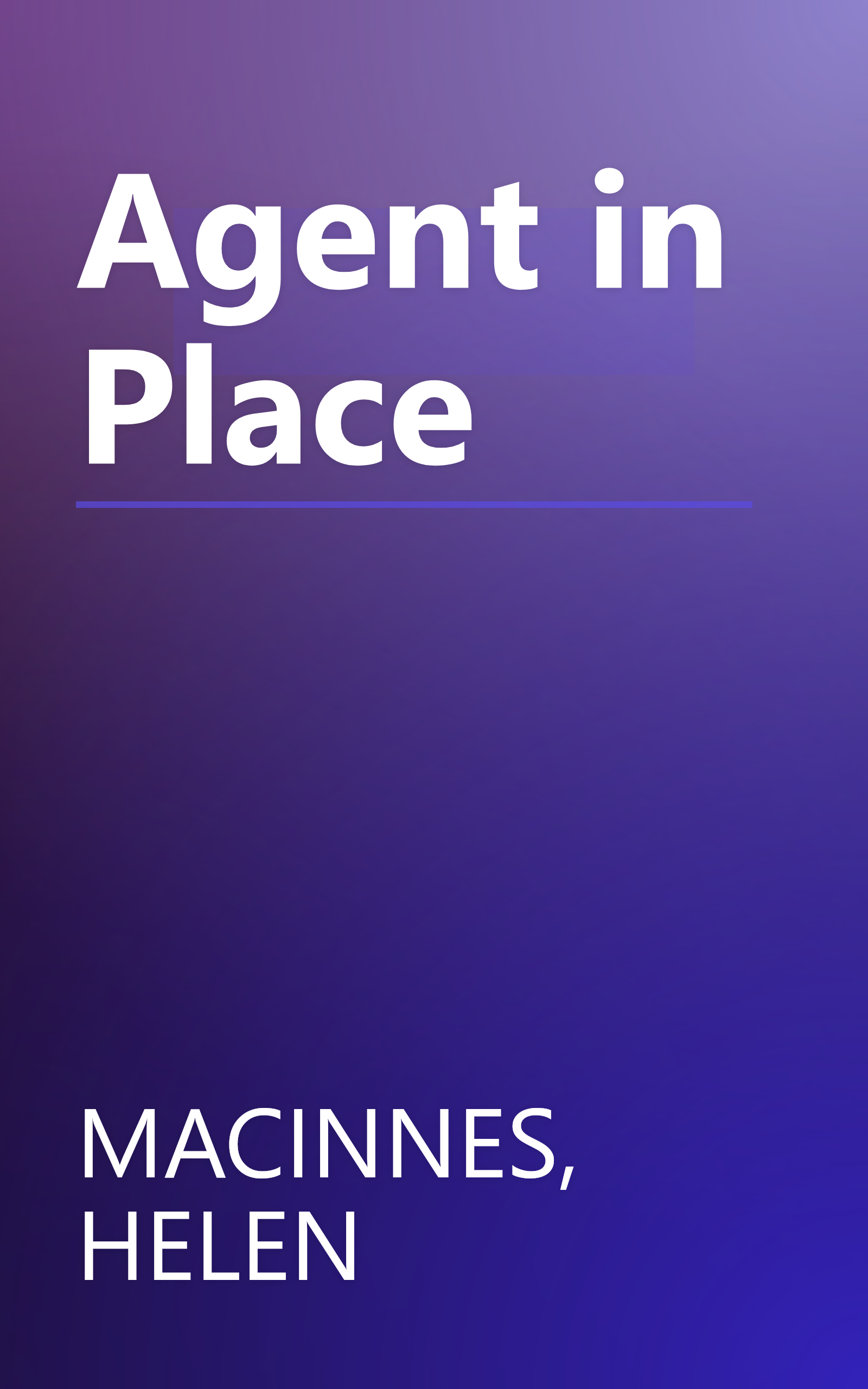 Agent in Place book cover