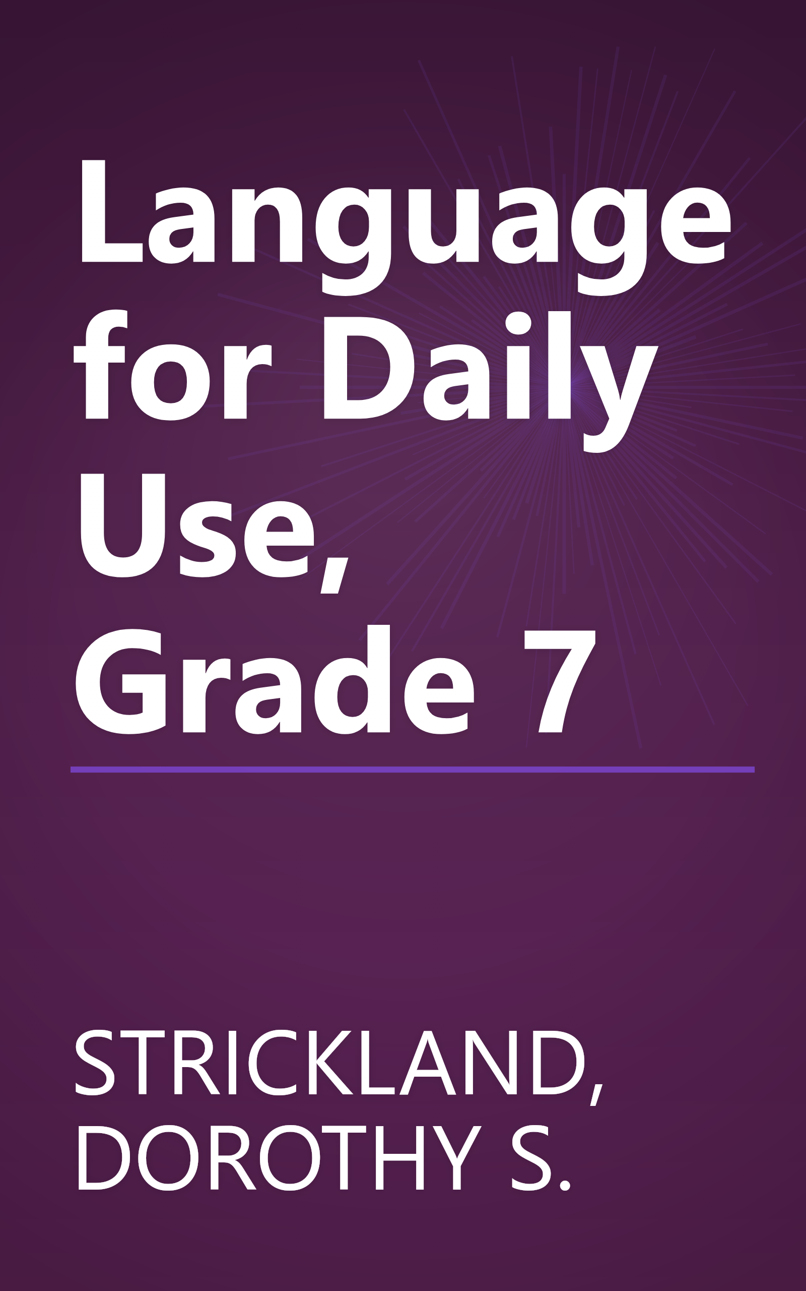 Language for Daily Use, Grade 7 book cover