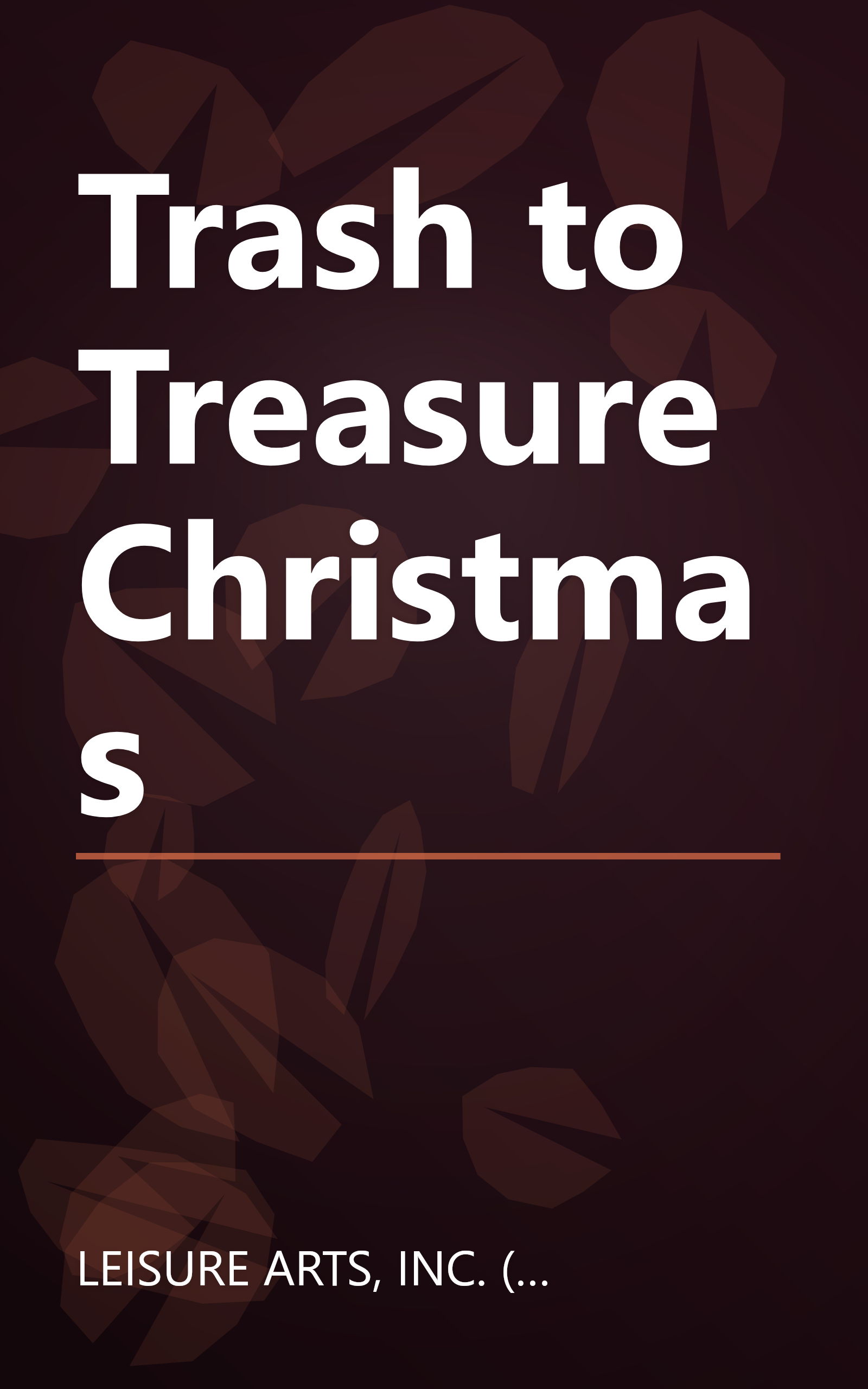 Trash to Treasure Christmas book cover