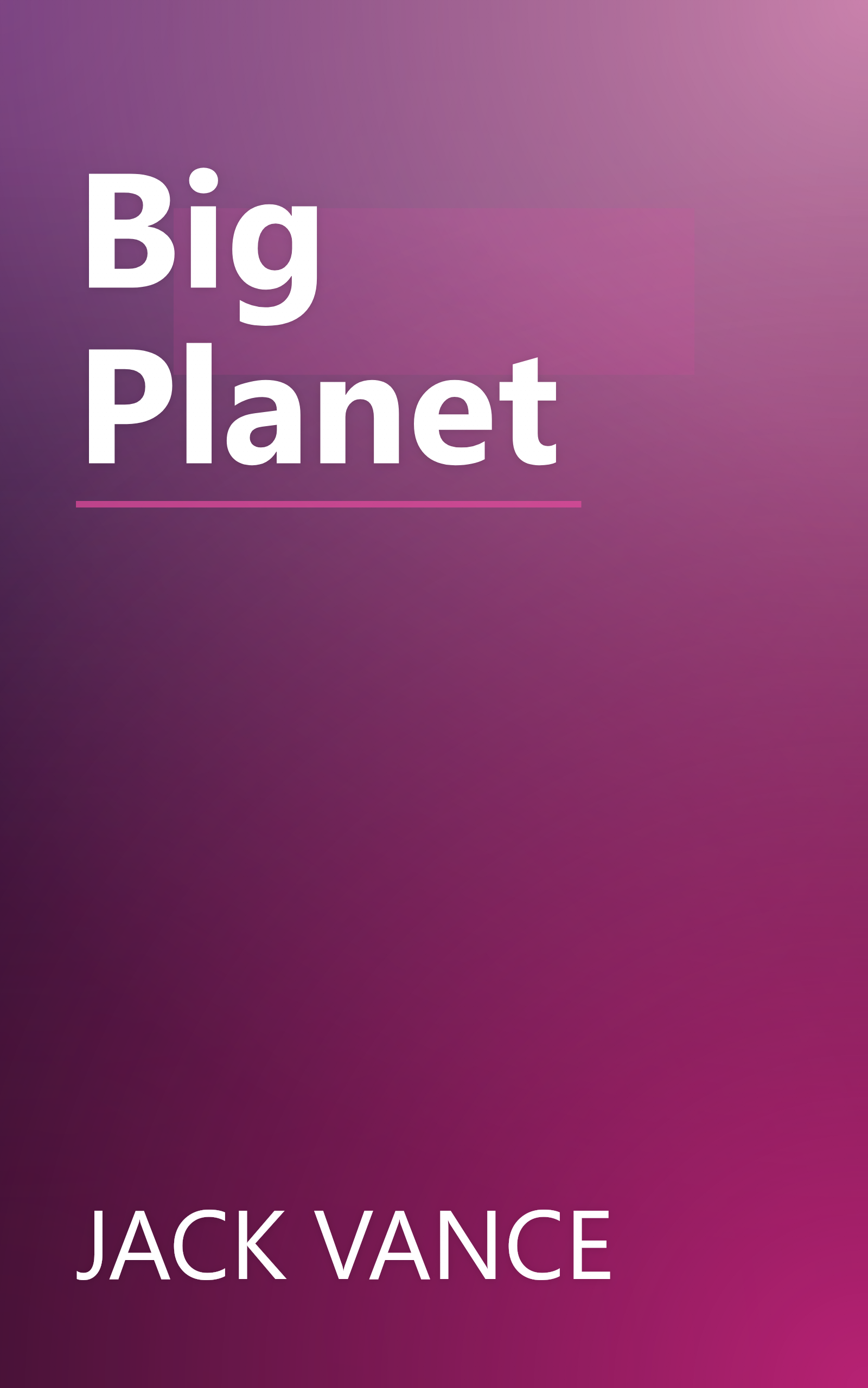 Big Planet book cover