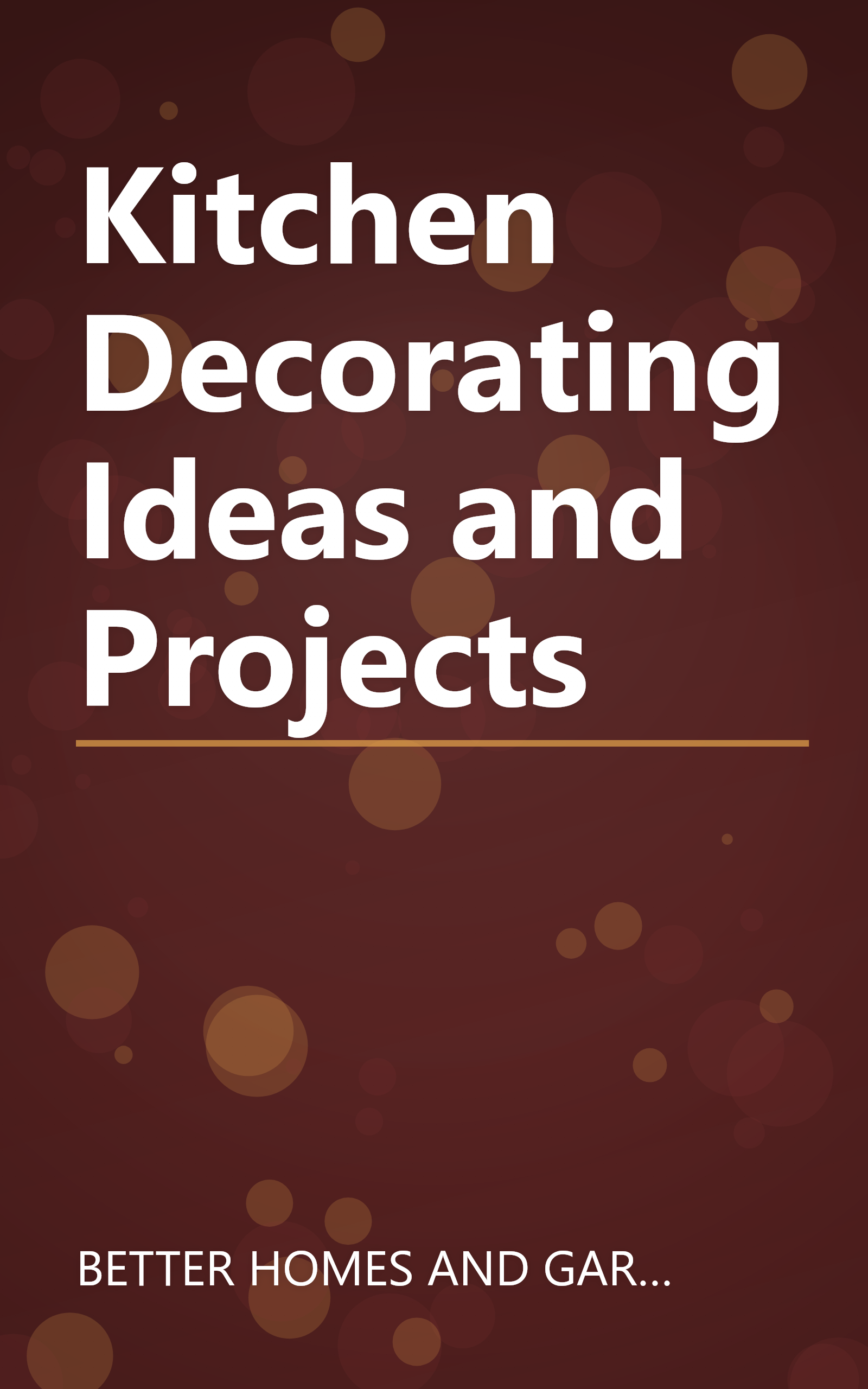 Kitchen Decorating Ideas and Projects book cover