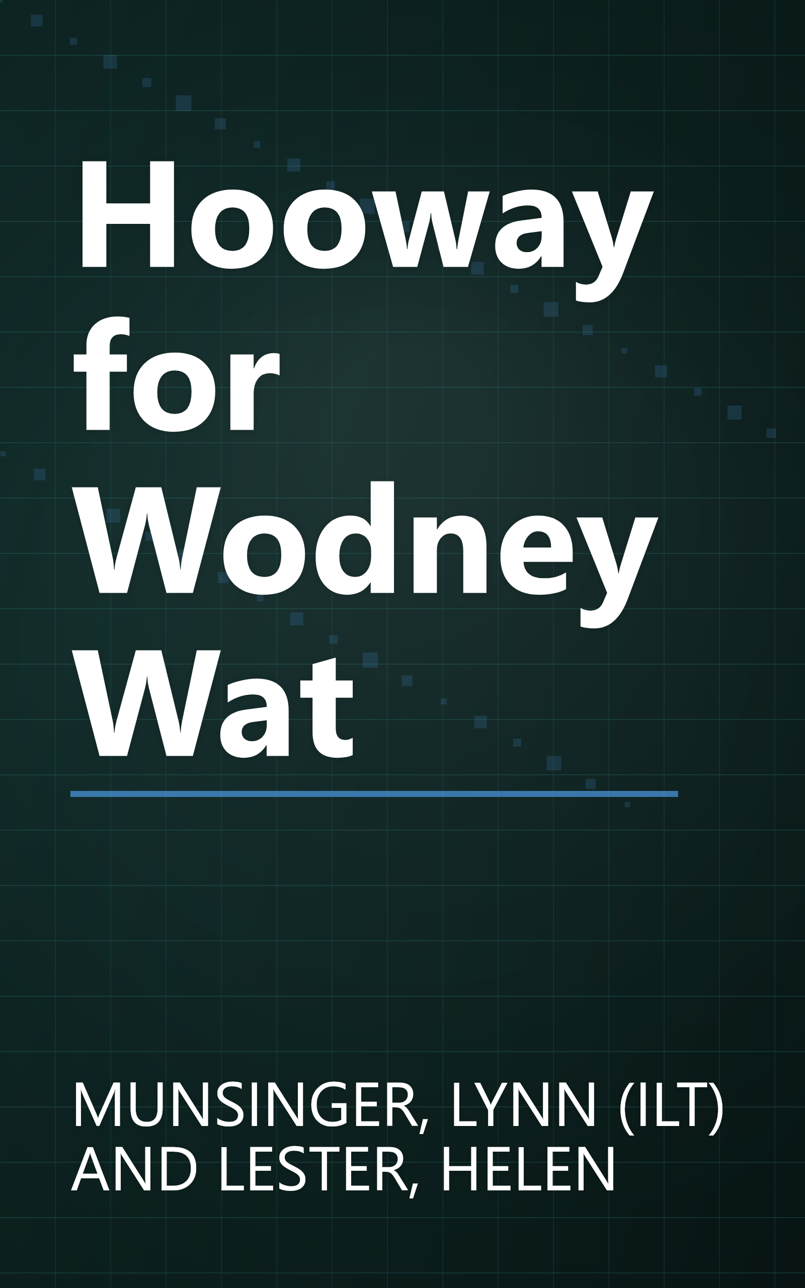 Hooway for Wodney Wat book cover