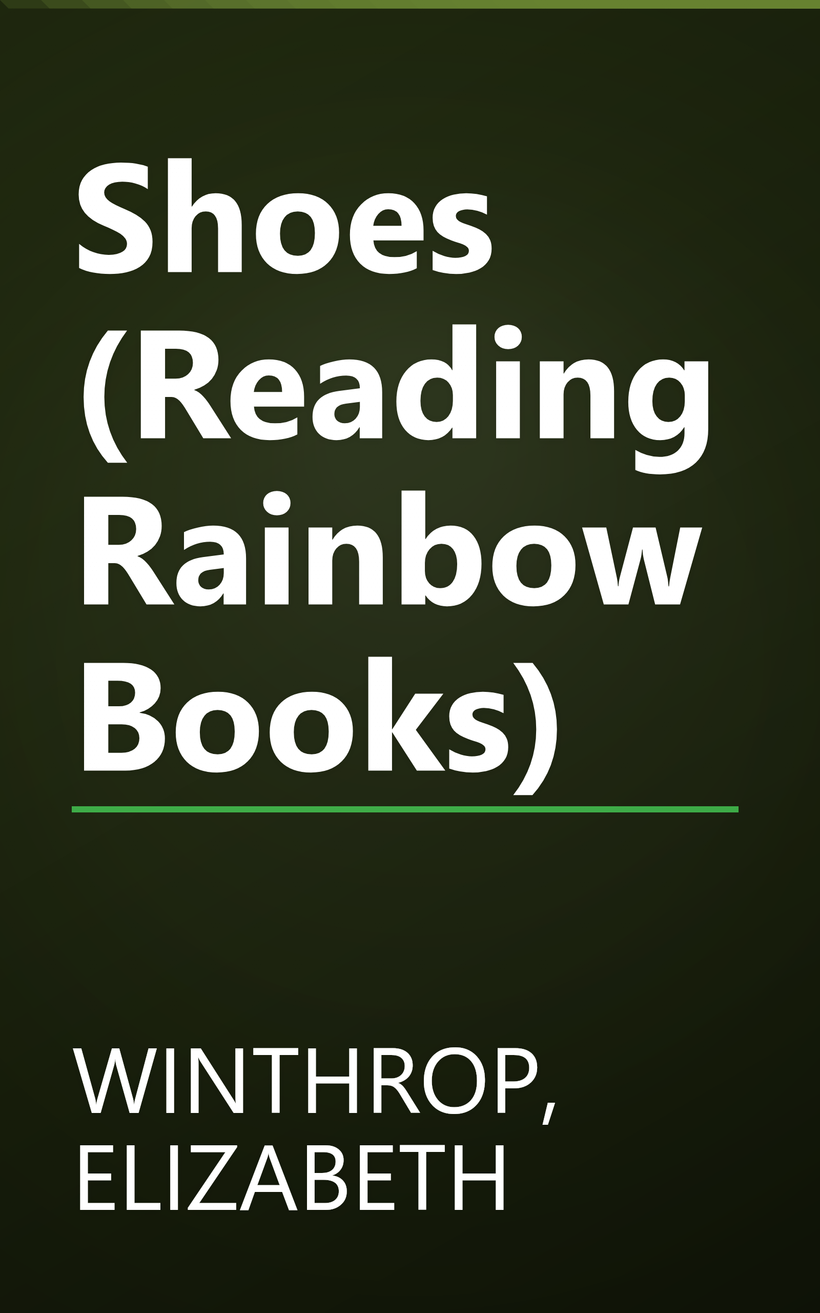 Shoes (Reading Rainbow Books) book cover