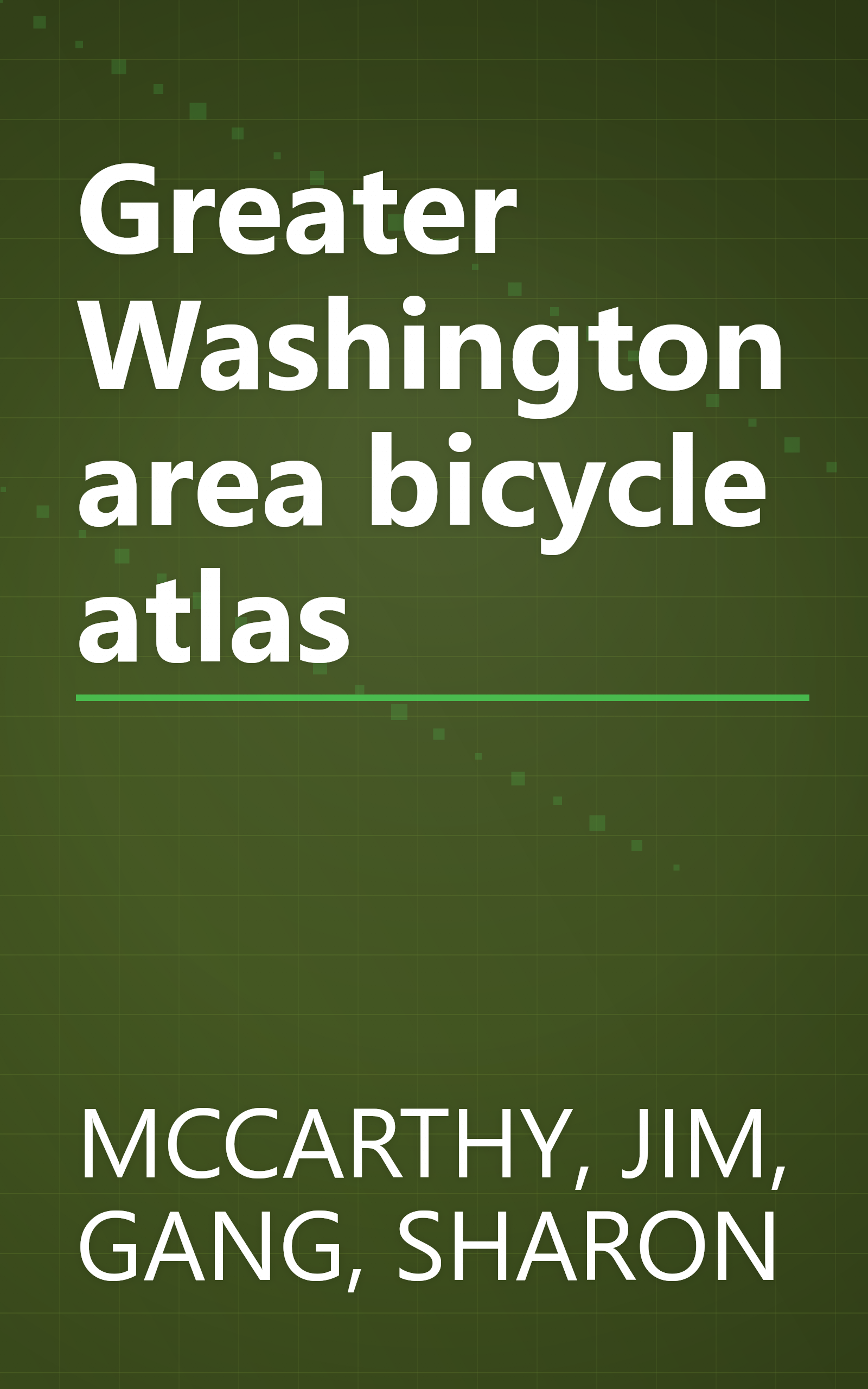 Greater Washington area bicycle atlas book cover