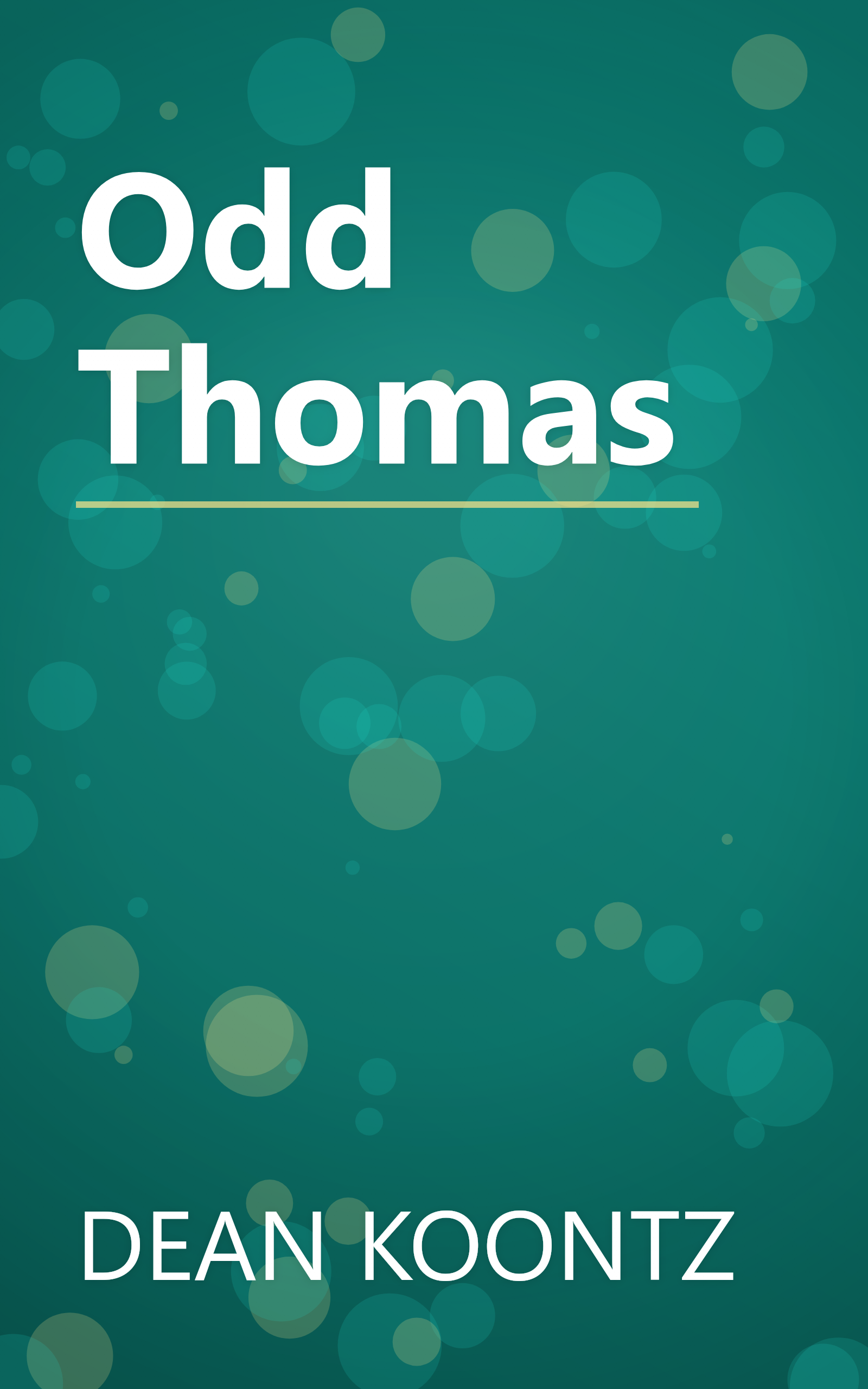 Odd Thomas book cover