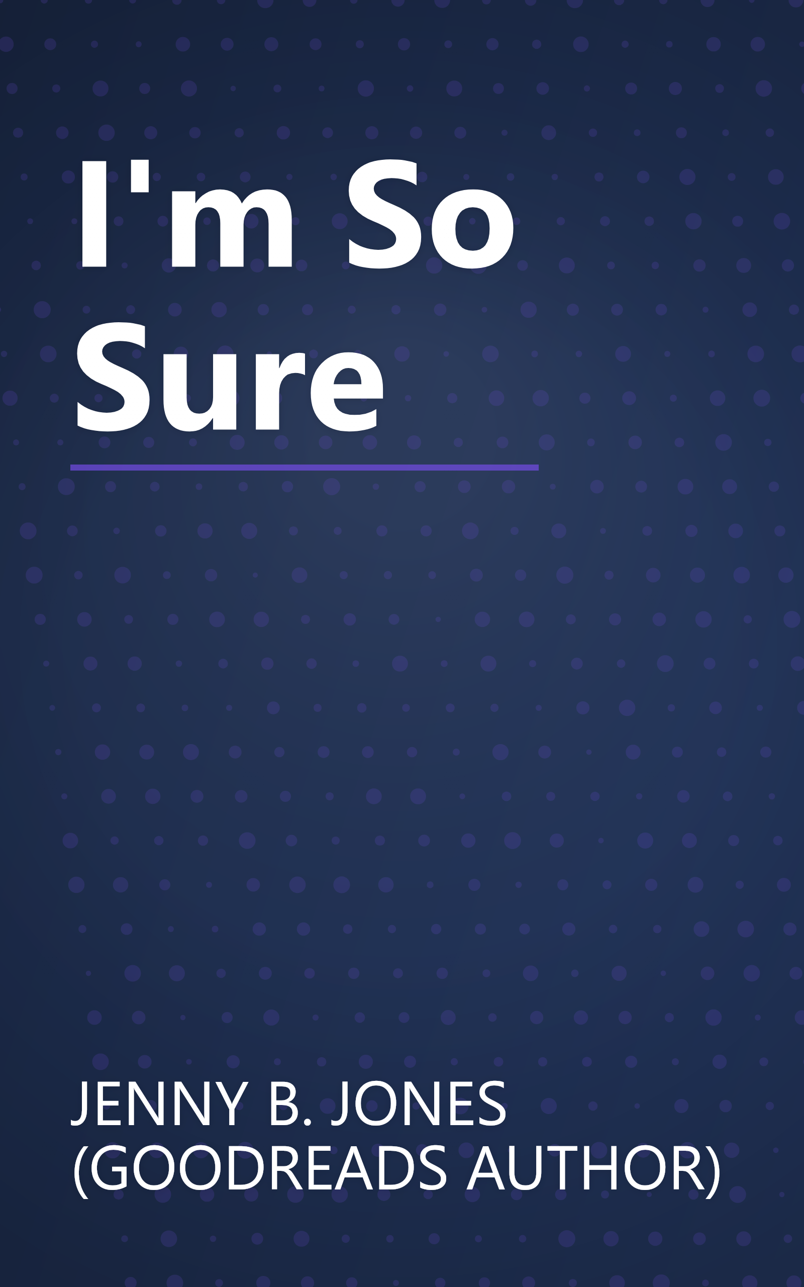 I'm So Sure book cover