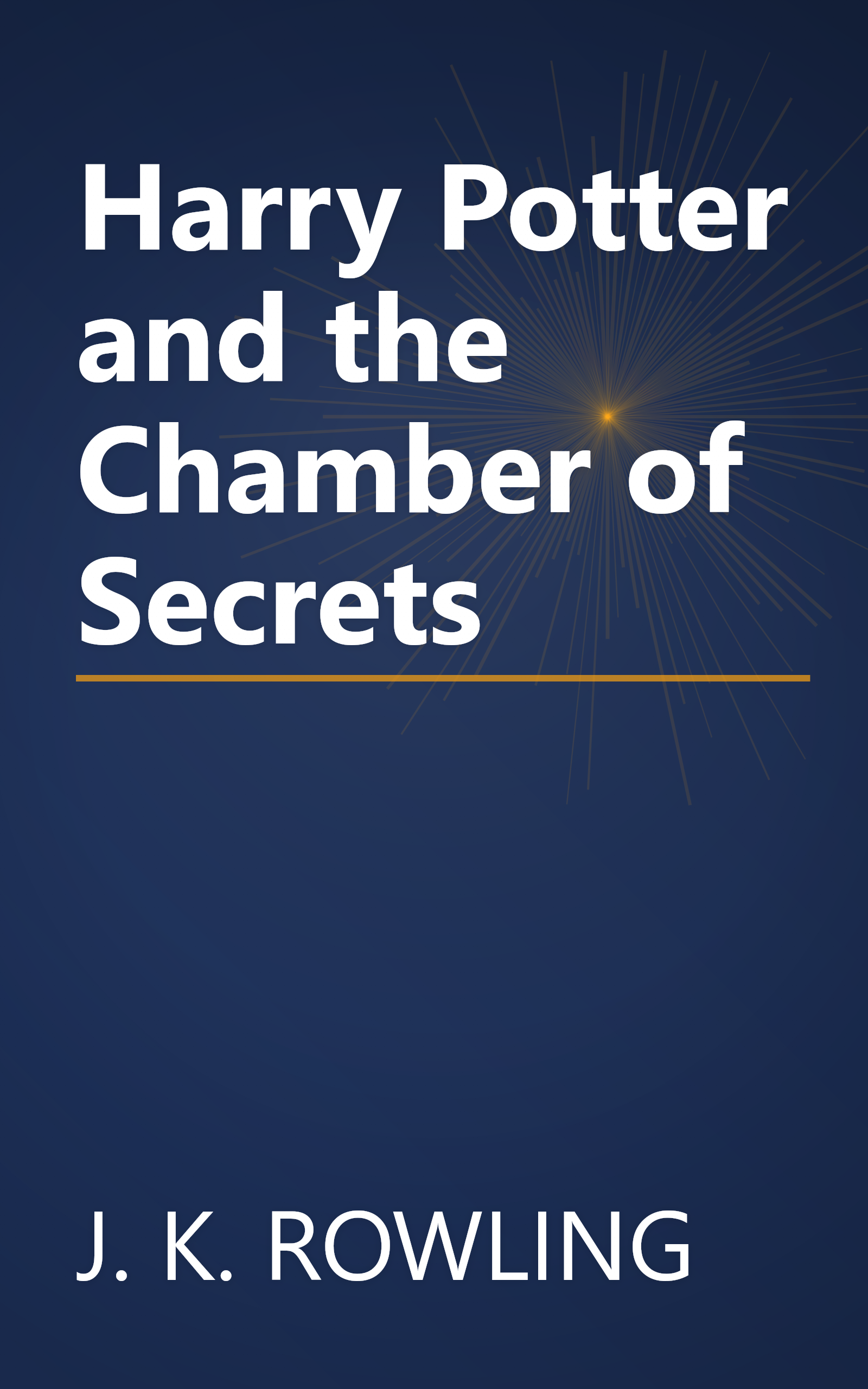 Harry Potter and the Chamber of Secrets book cover