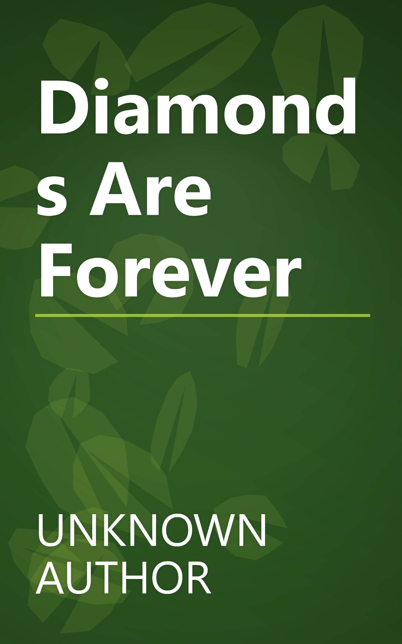 Diamonds Are Forever book cover