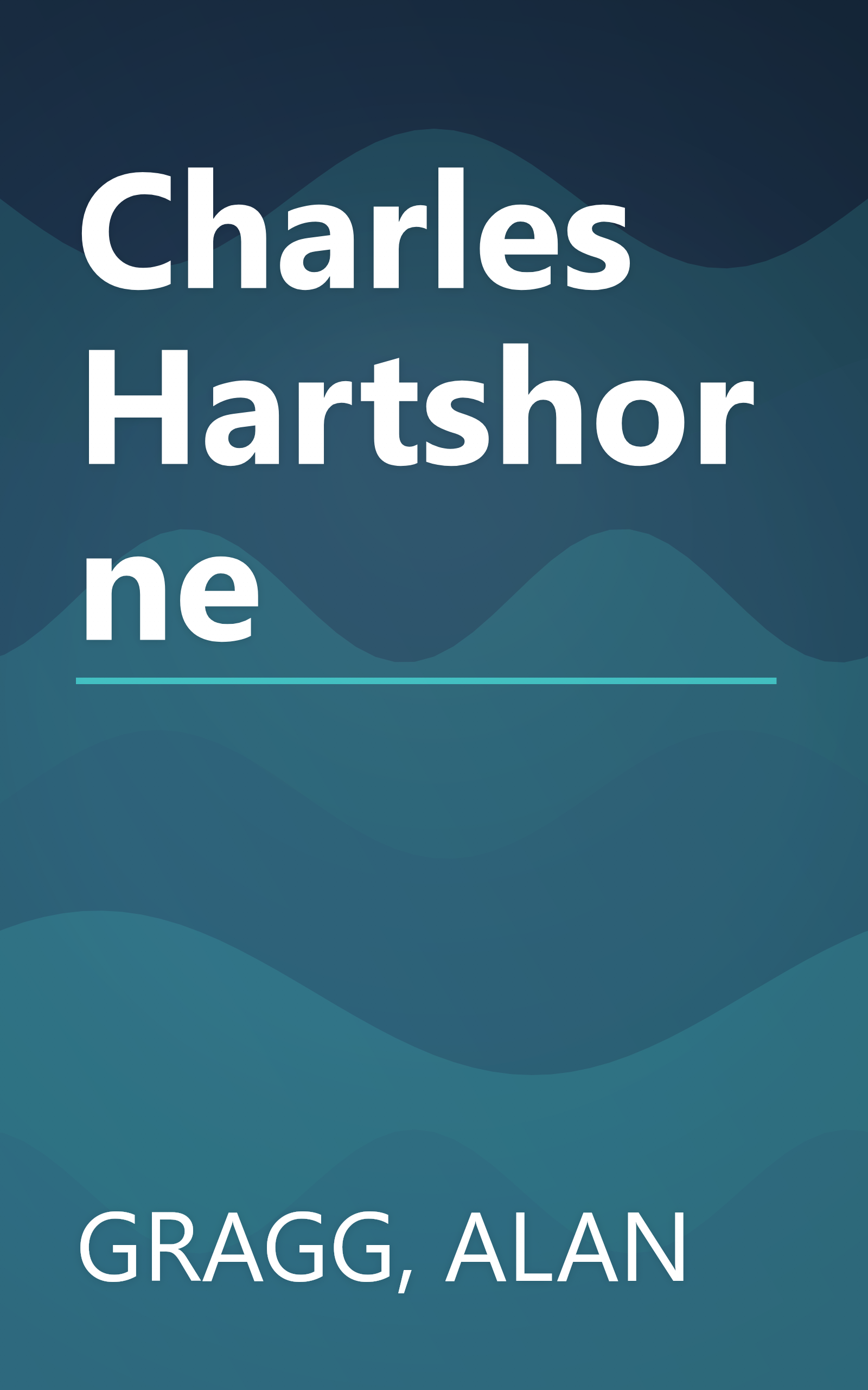 Charles Hartshorne book cover