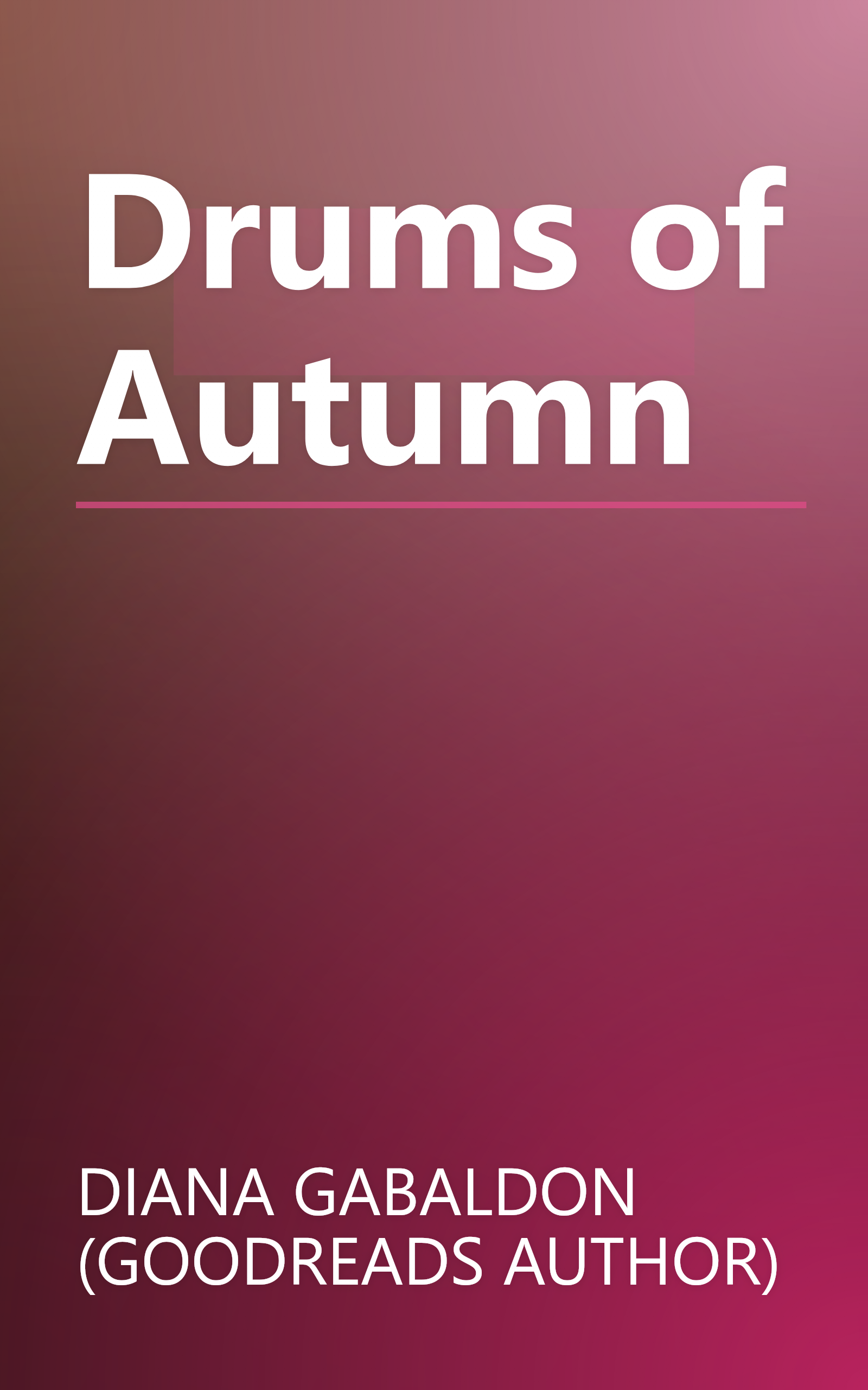 Drums of Autumn book cover