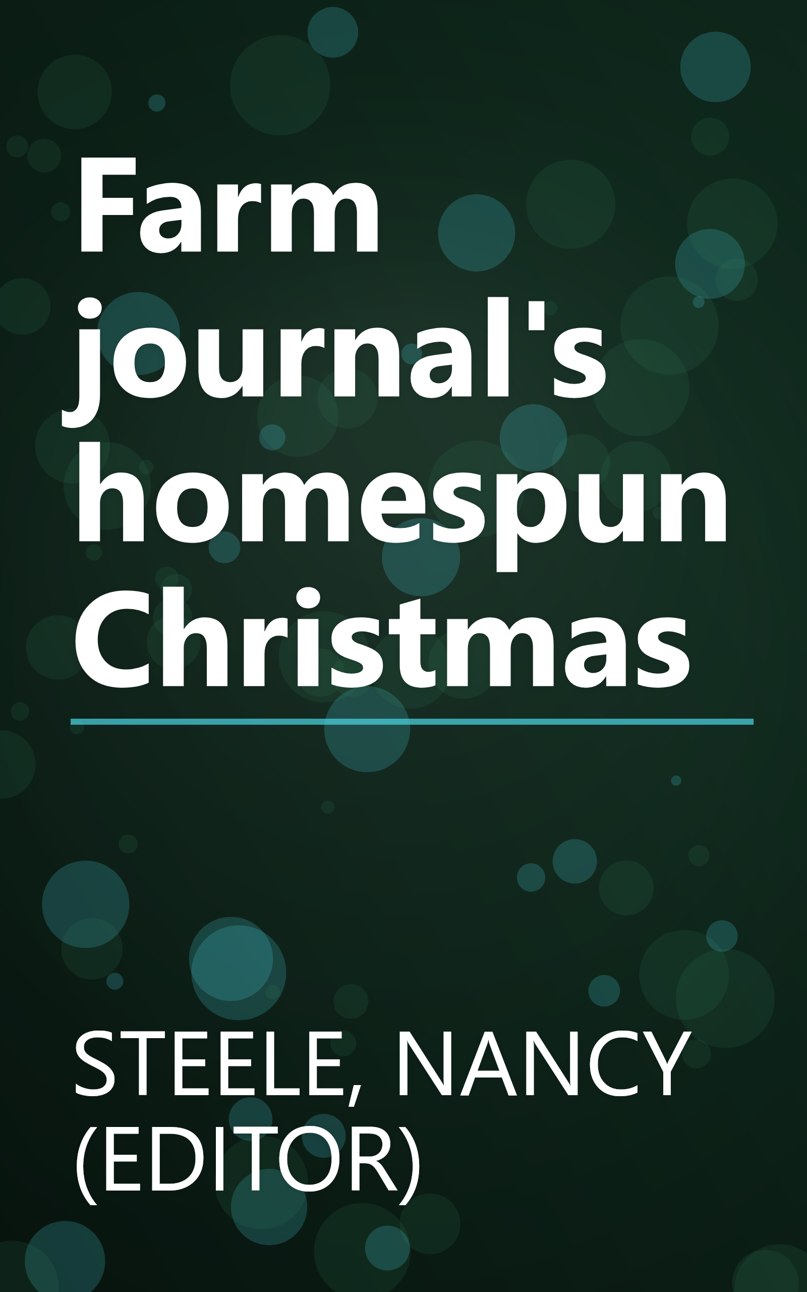 Farm journal's homespun Christmas book cover