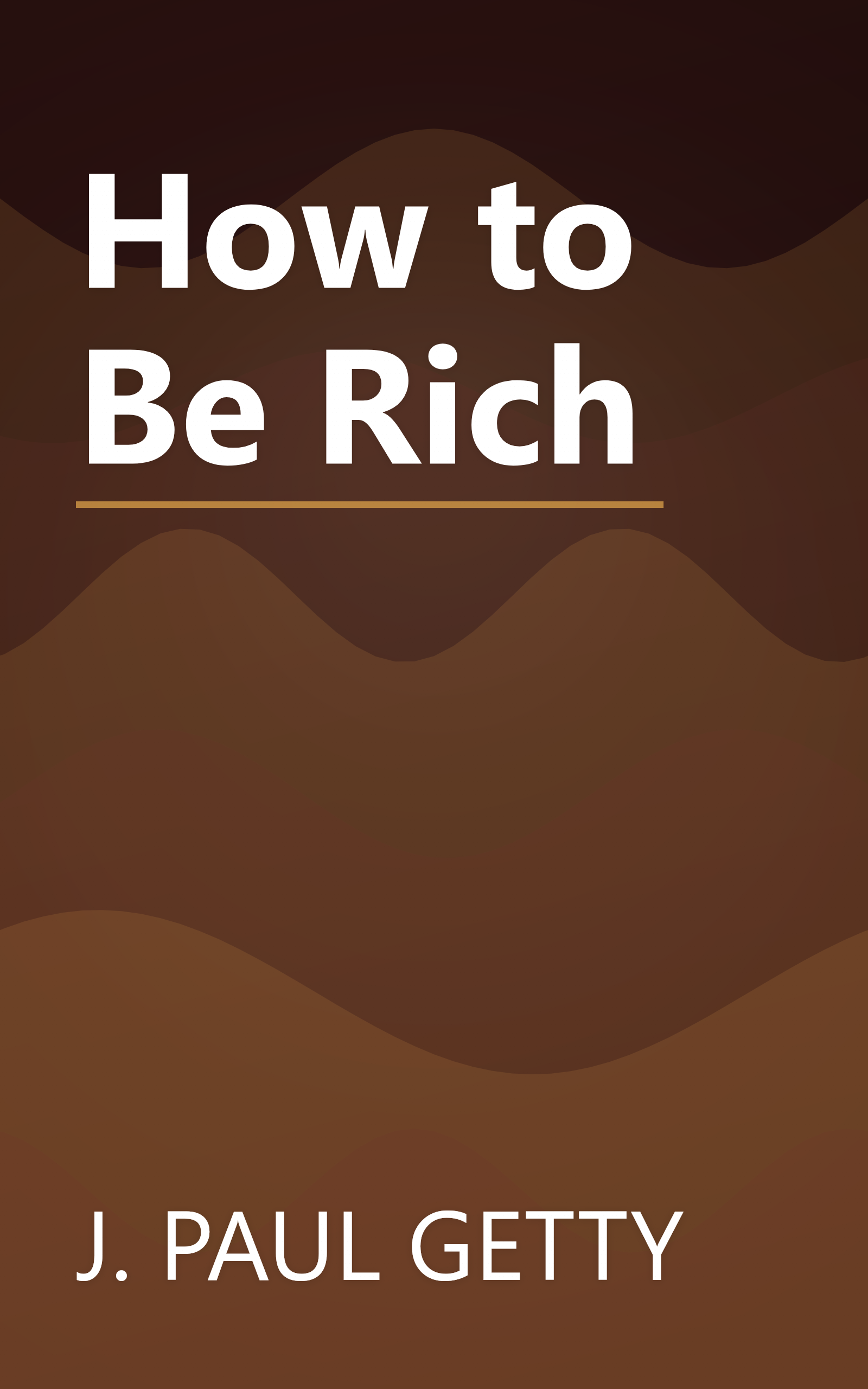 How to Be Rich book cover