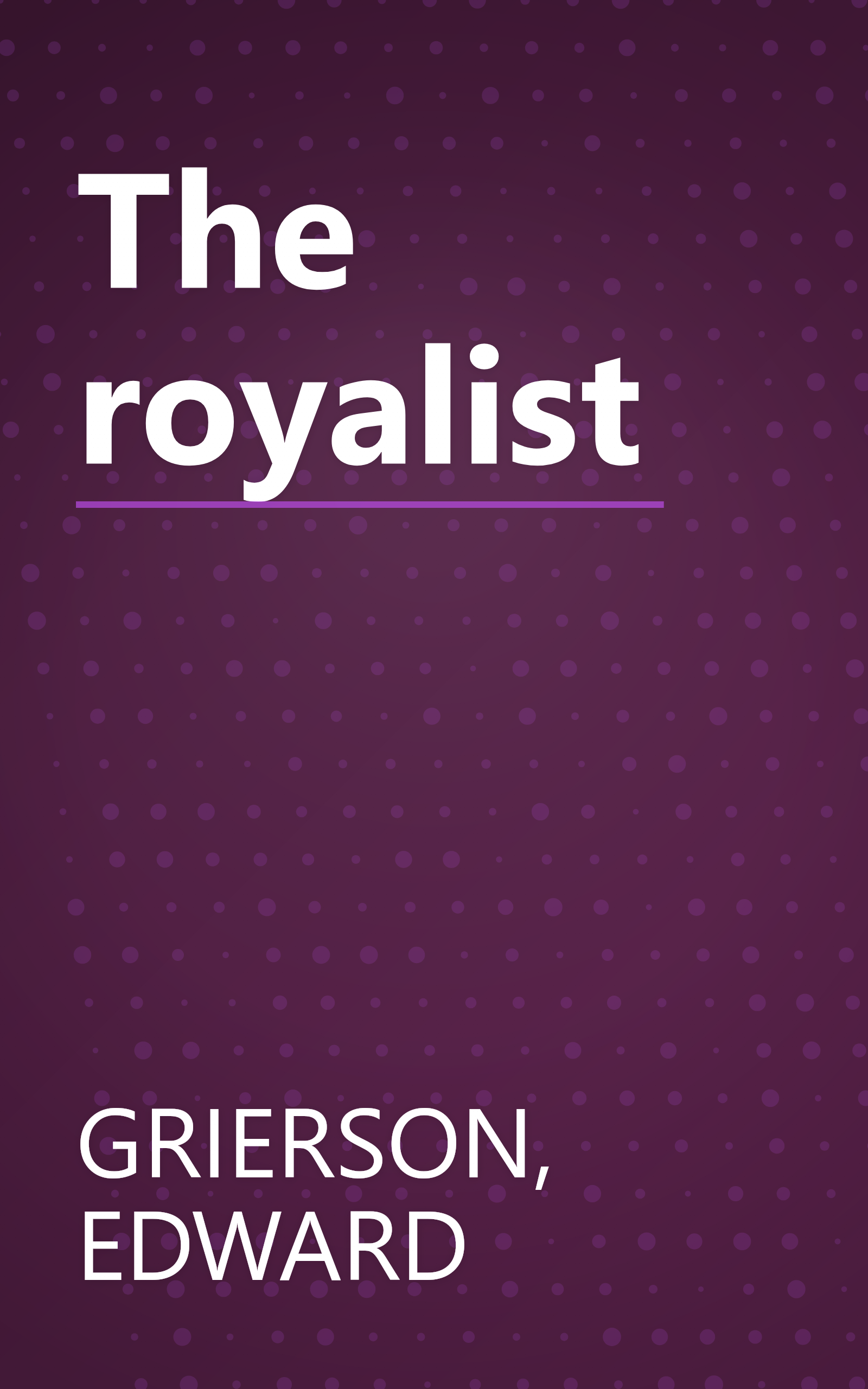 The royalist book cover