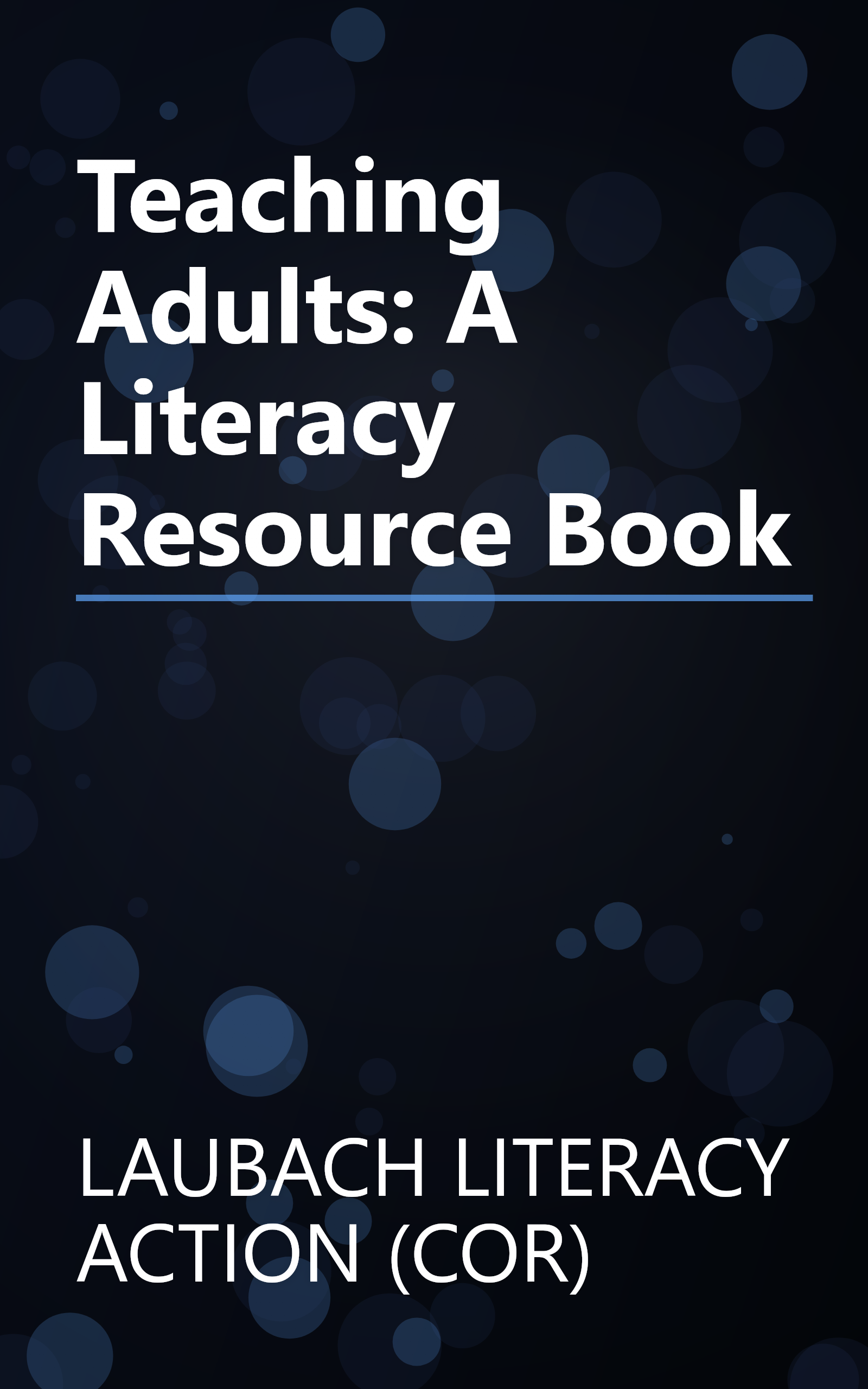 Teaching Adults: A Literacy Resource Book book cover