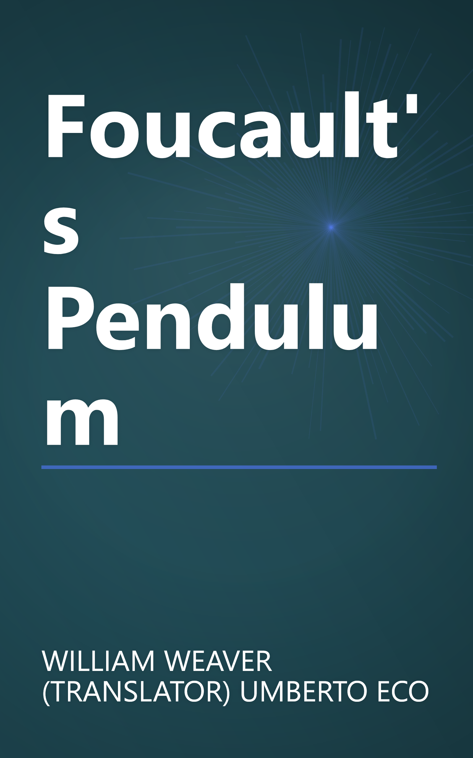 Foucault's Pendulum book cover