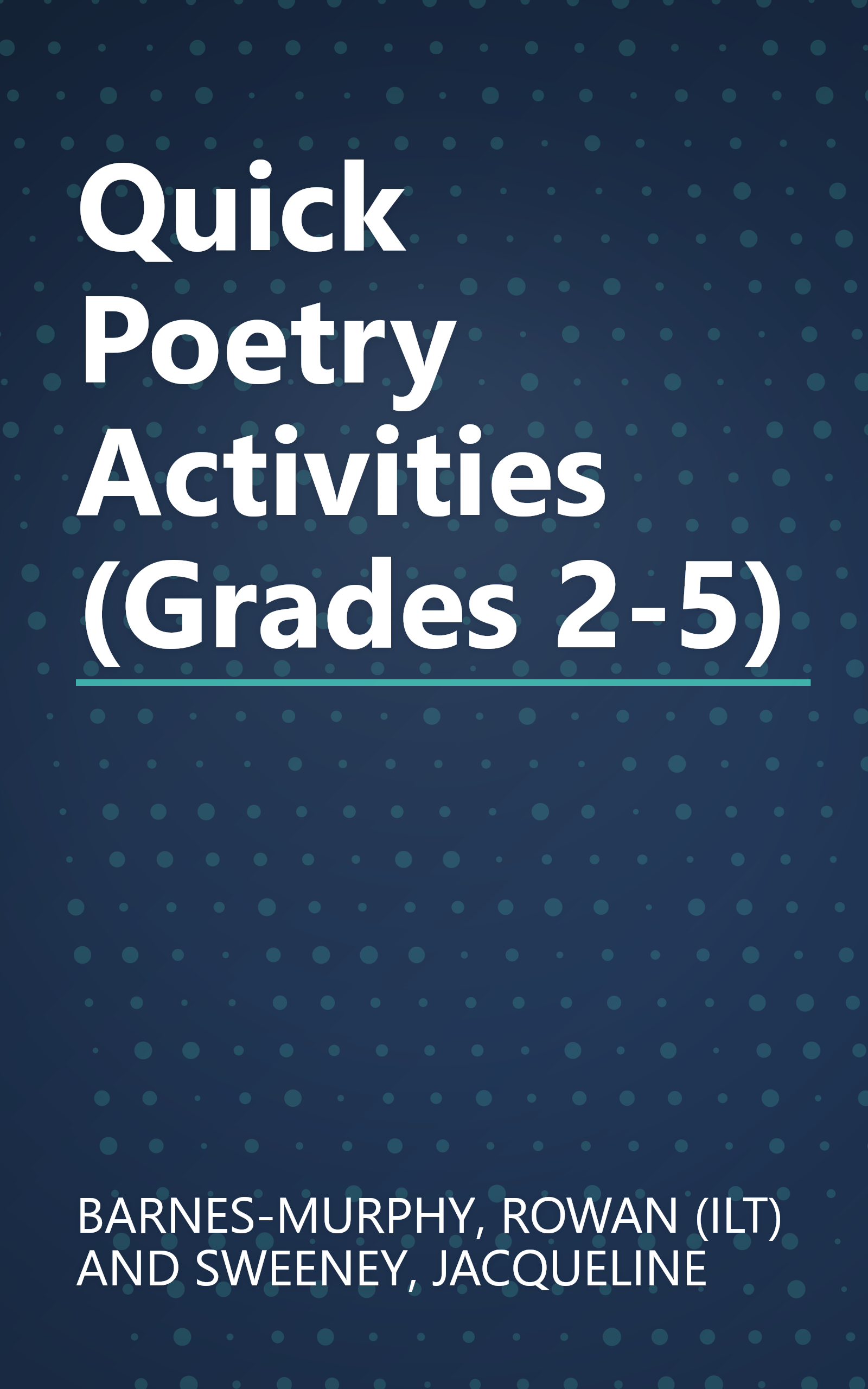 Quick Poetry Activities (Grades 2-5) book cover