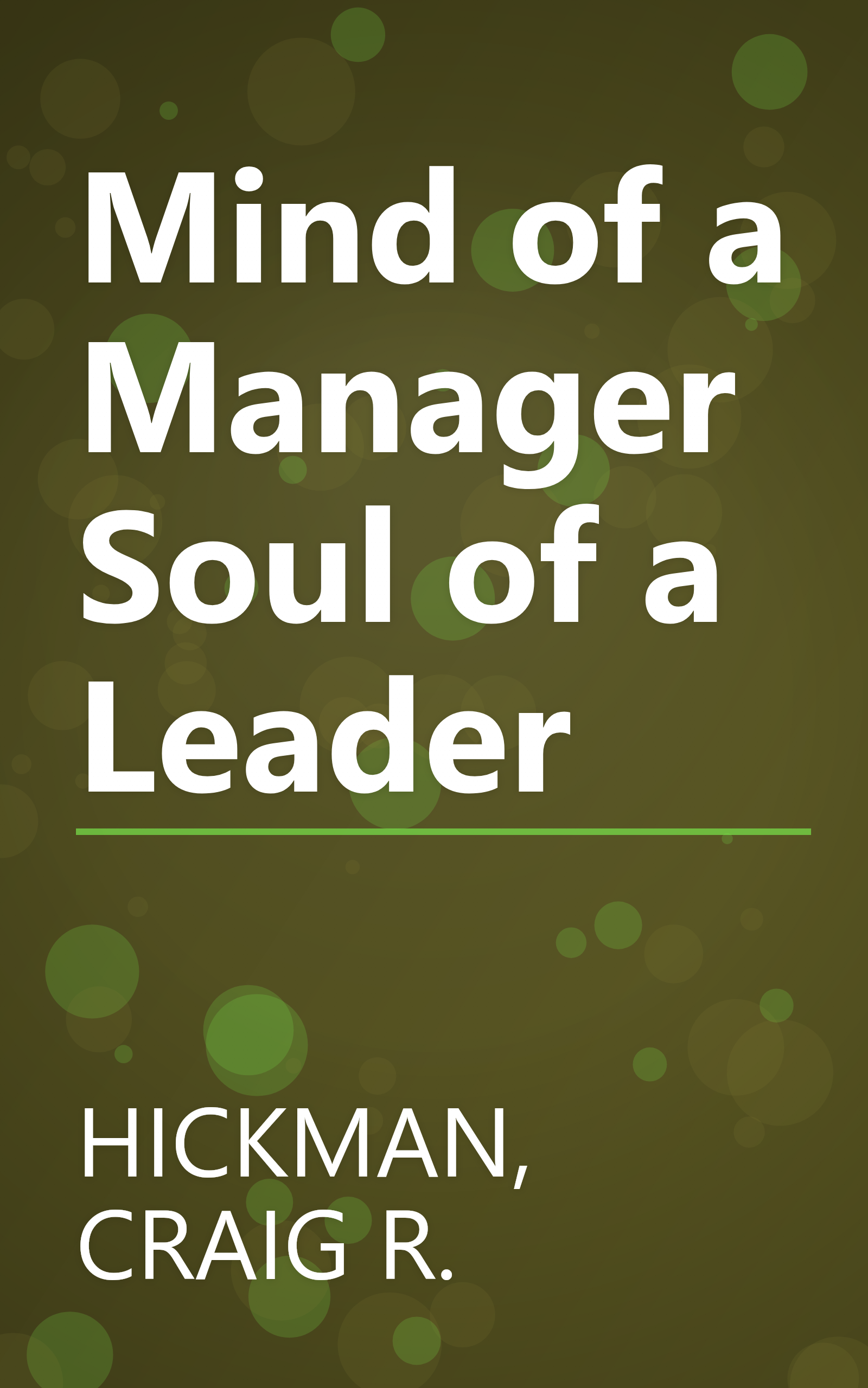 Mind of a Manager Soul of a Leader book cover